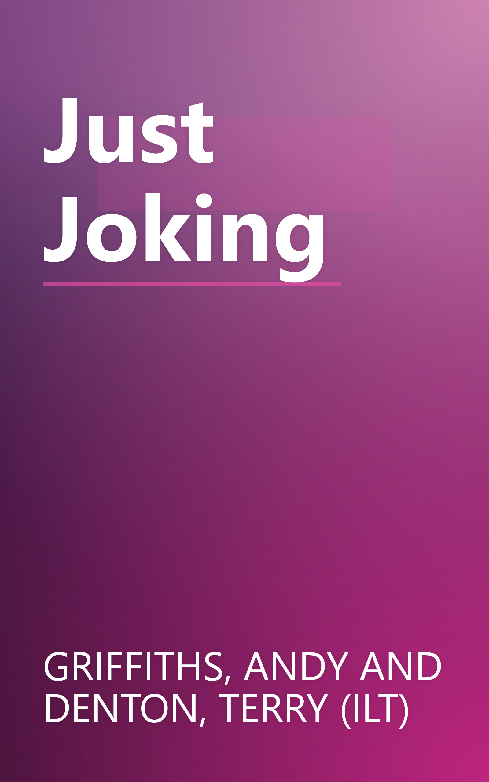 Just Joking book cover
