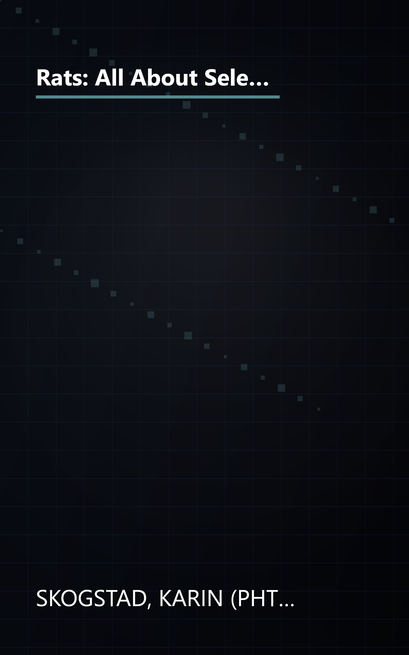 Rats: All About Selection, Husbandry, Nutrition, Breeding and Diseases, With a Special Chapter on Understanding Rats (Complete Pet Owner's Manual) book cover