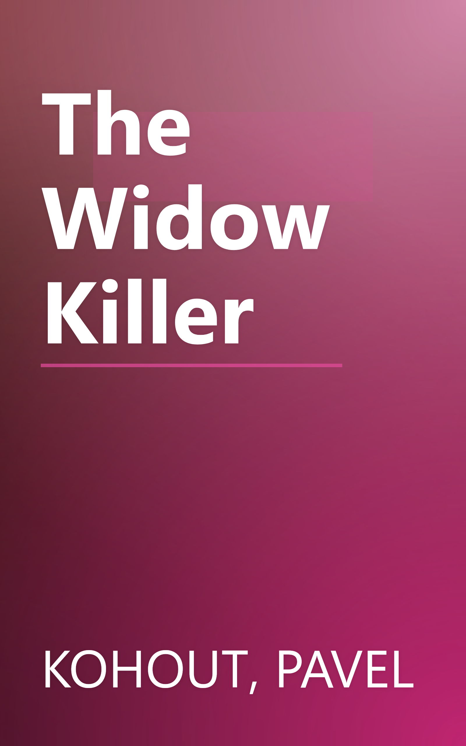 The Widow Killer book cover