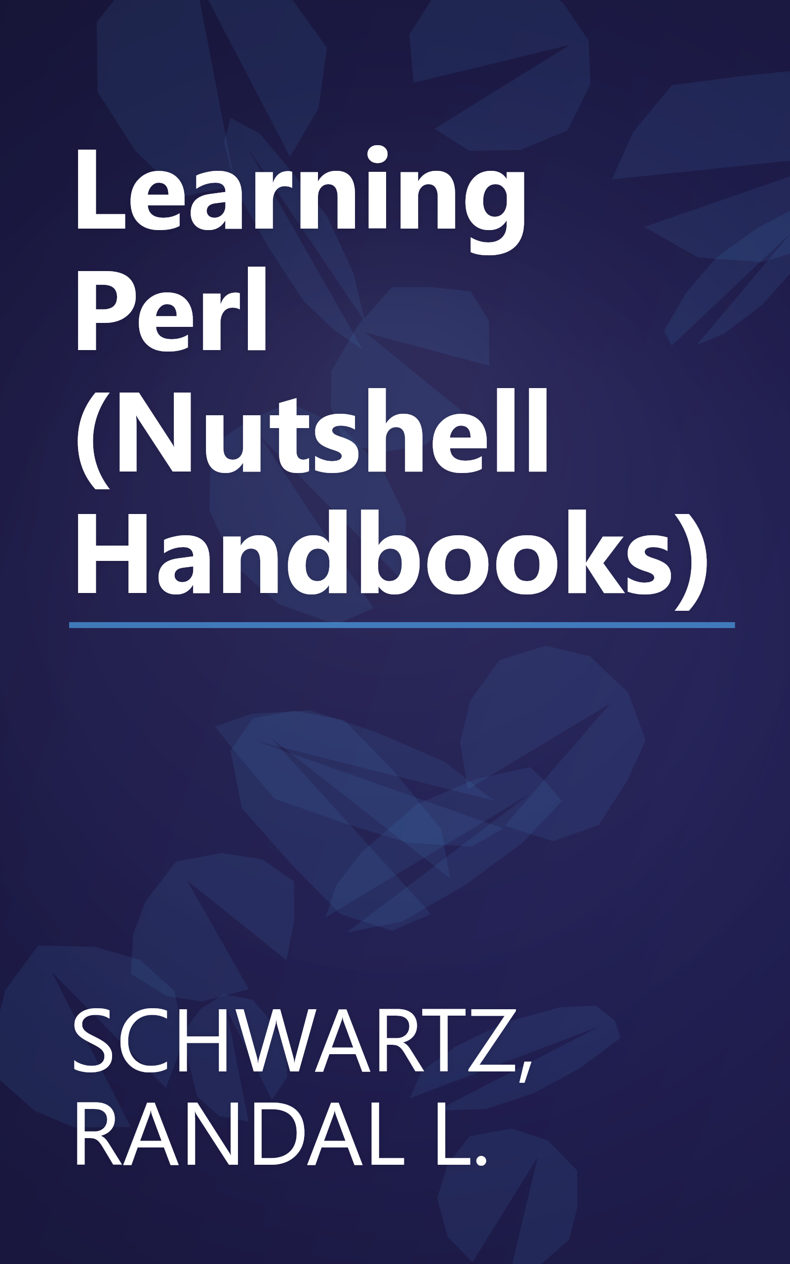 Learning Perl (Nutshell Handbooks) book cover