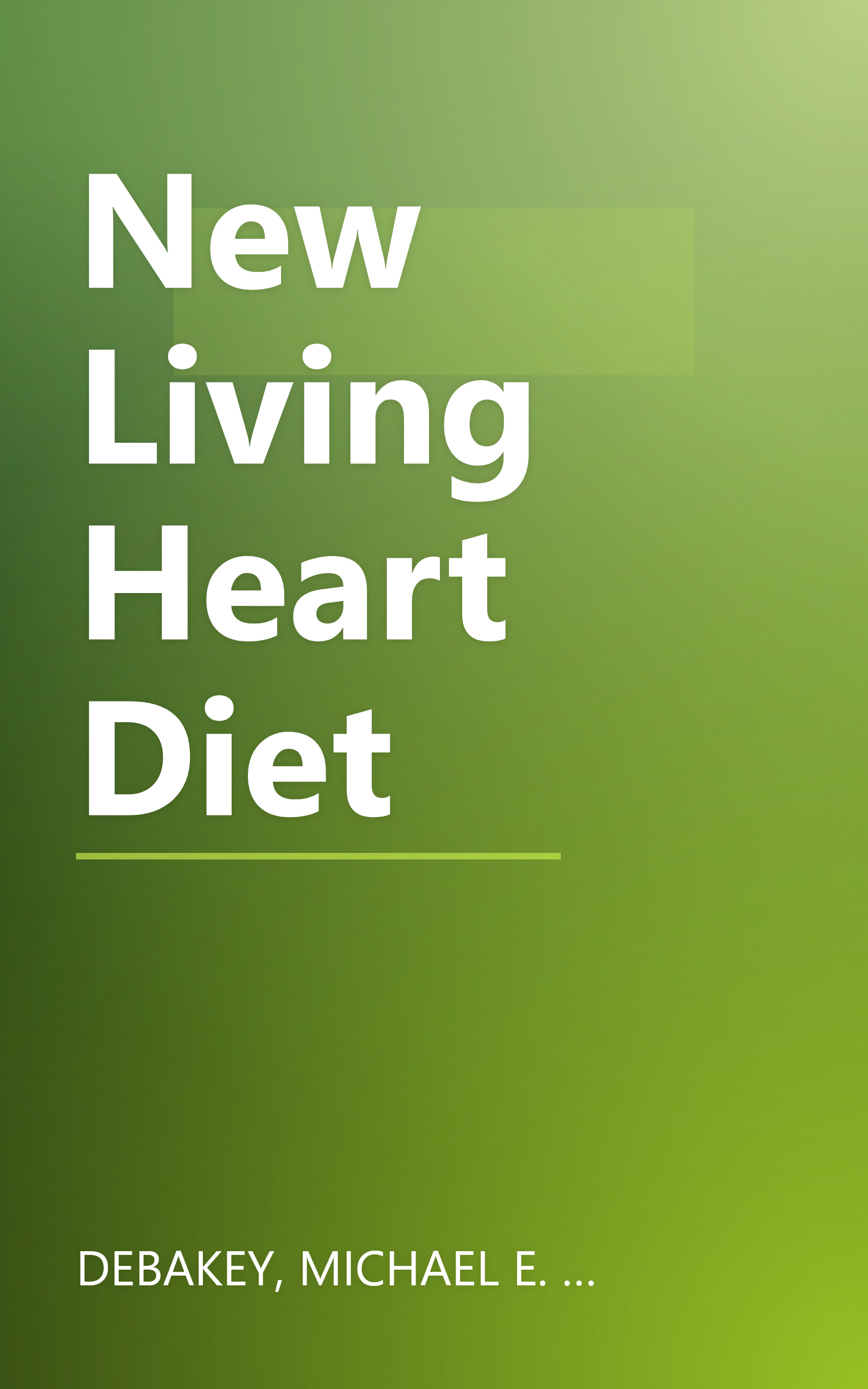 New Living Heart Diet book cover