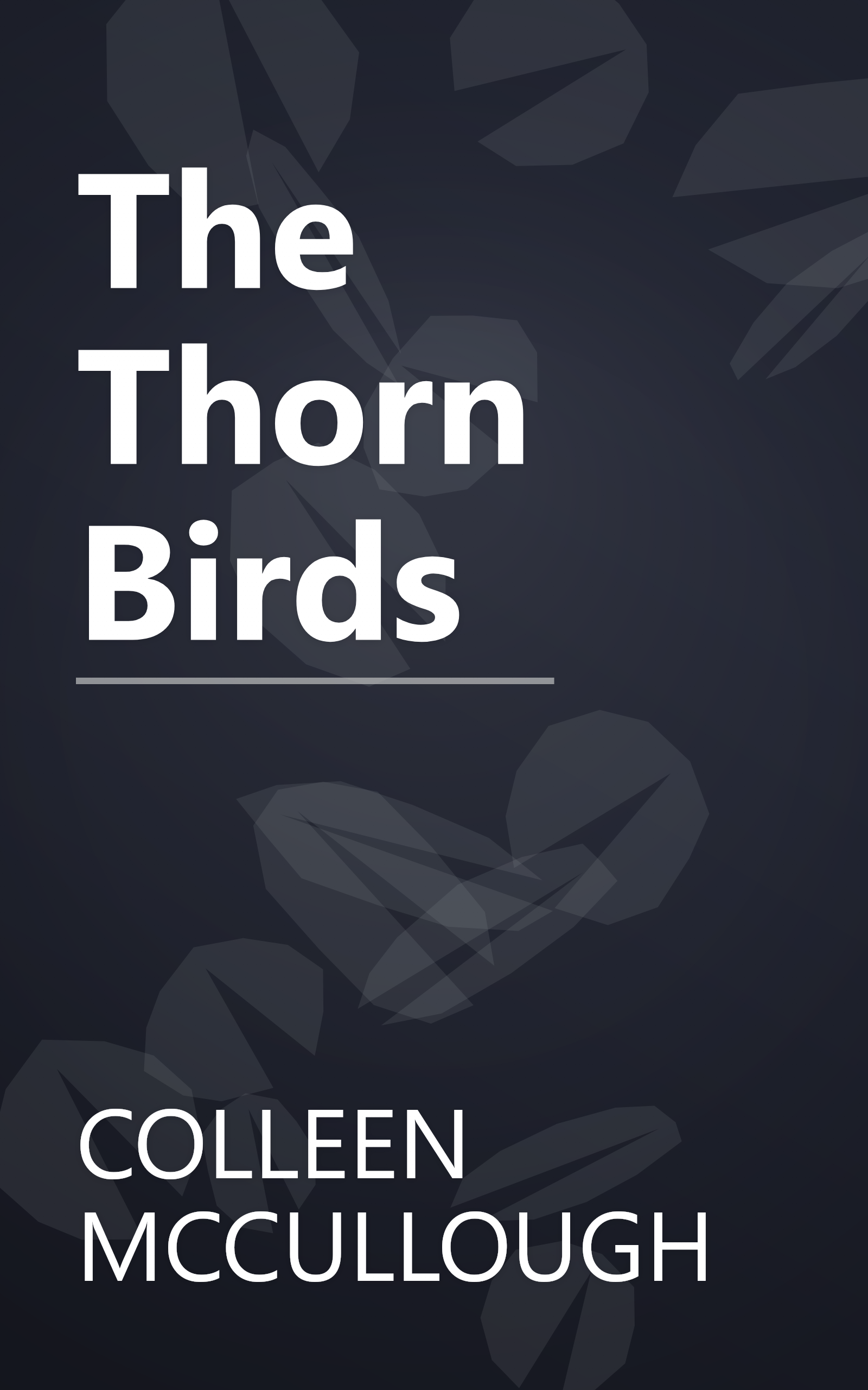 The Thorn Birds book cover