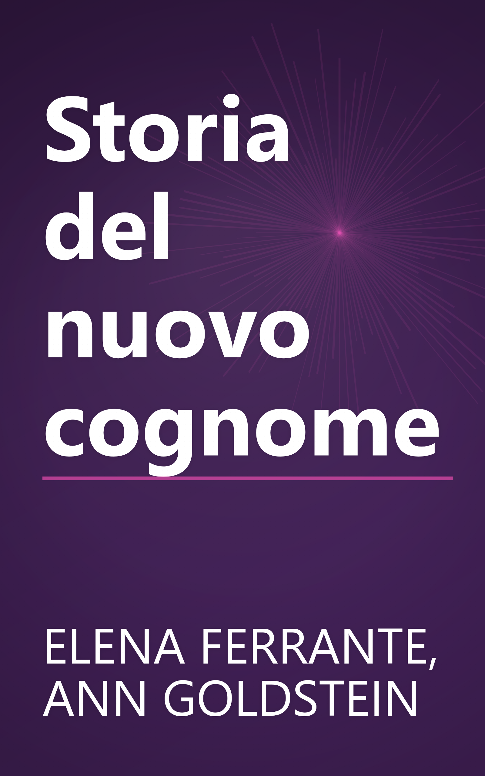Storia del nuovo cognome book cover