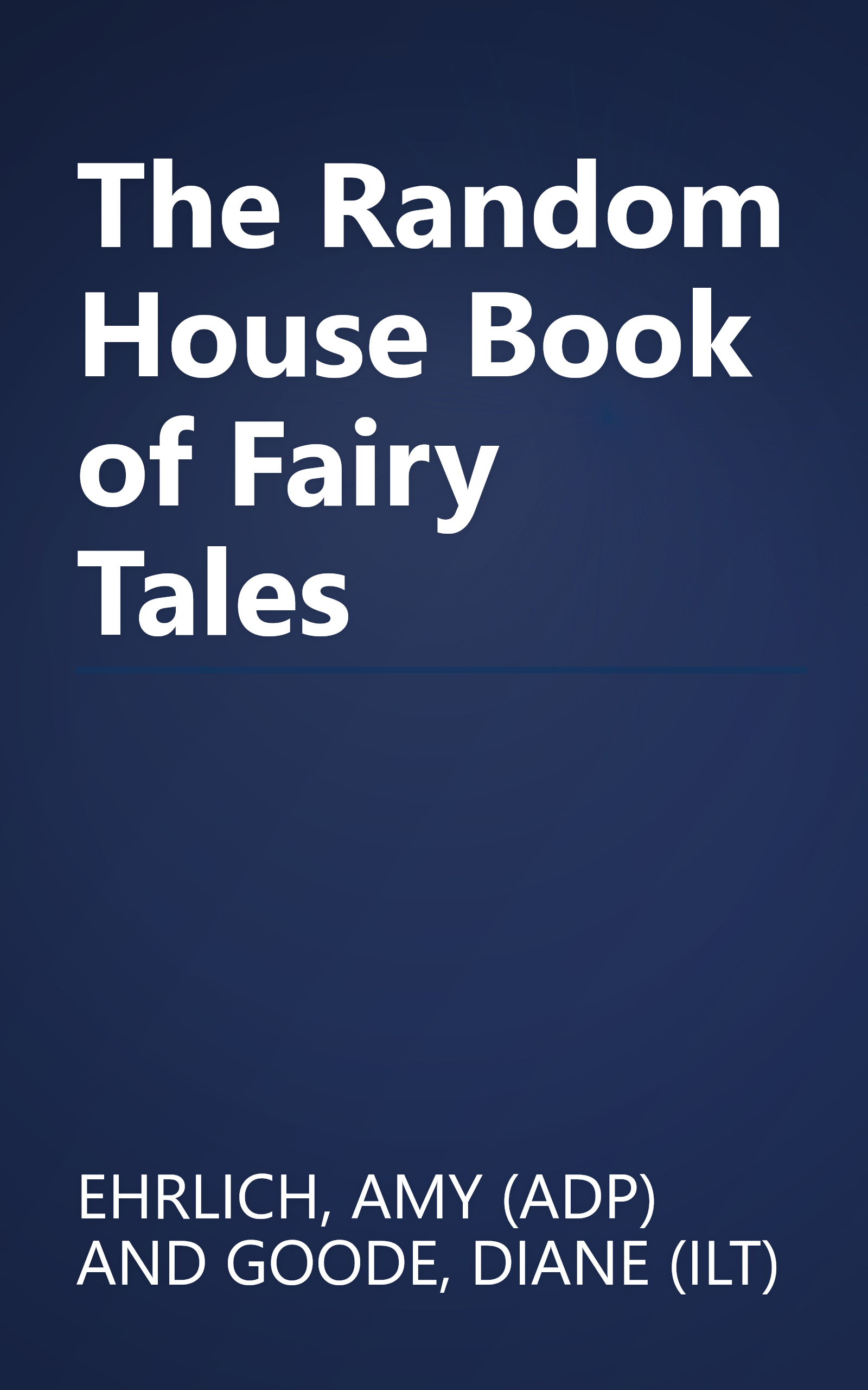 The Random House Book of Fairy Tales book cover