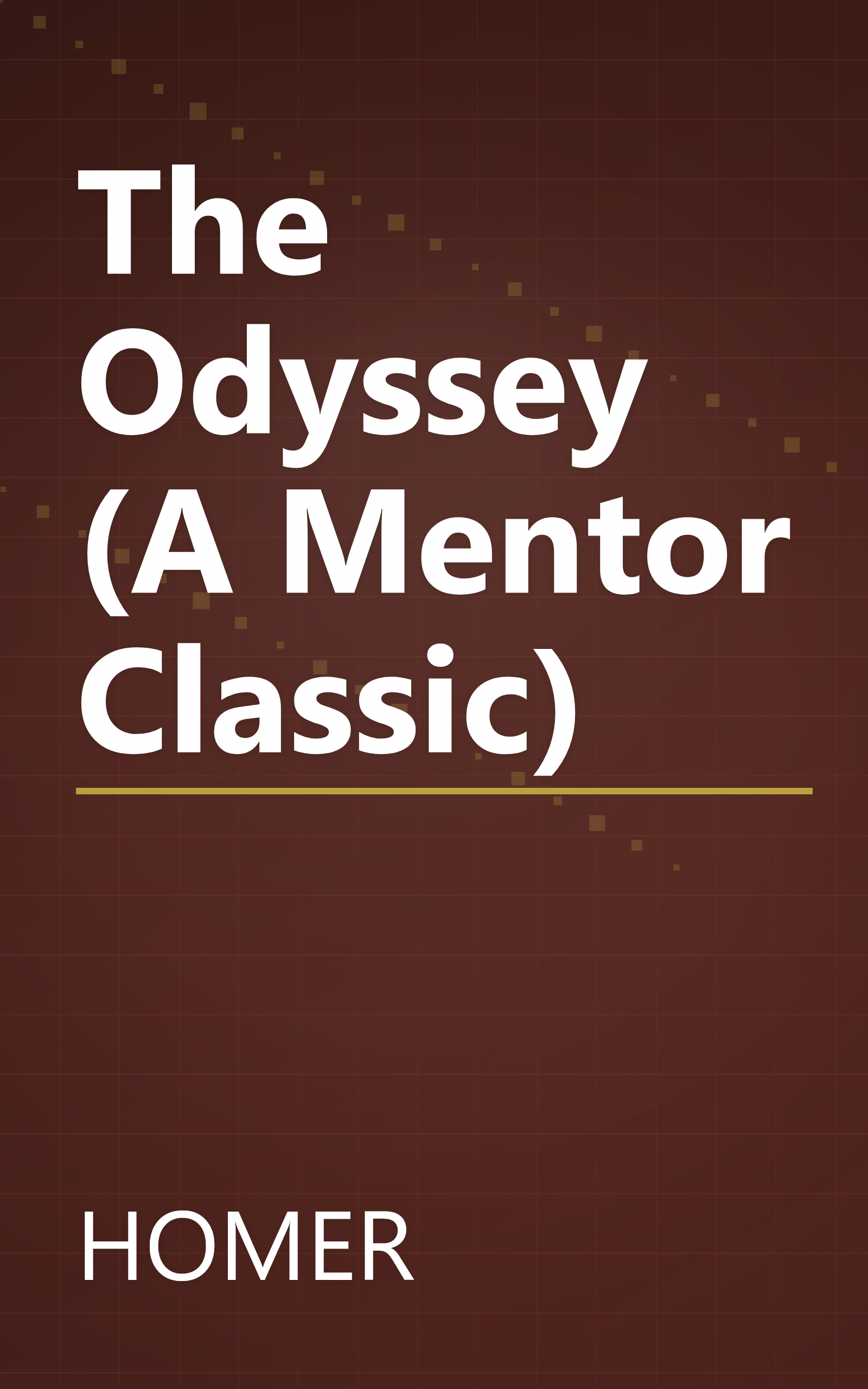 The Odyssey (A Mentor Classic) book cover