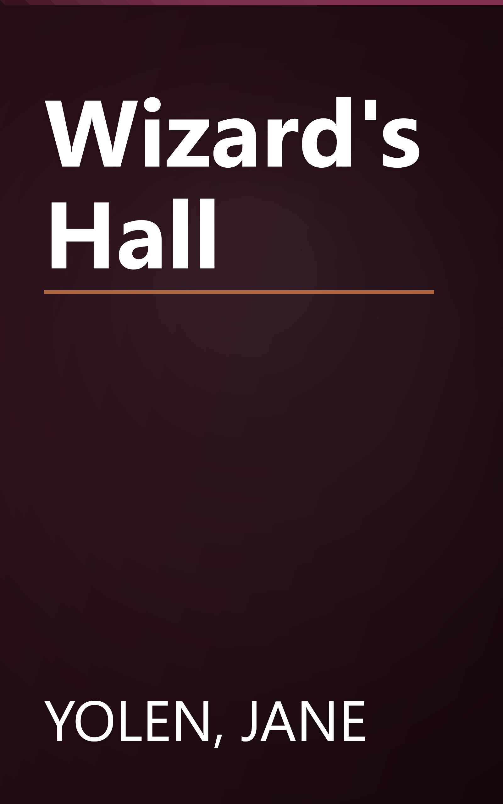 Wizard's Hall book cover