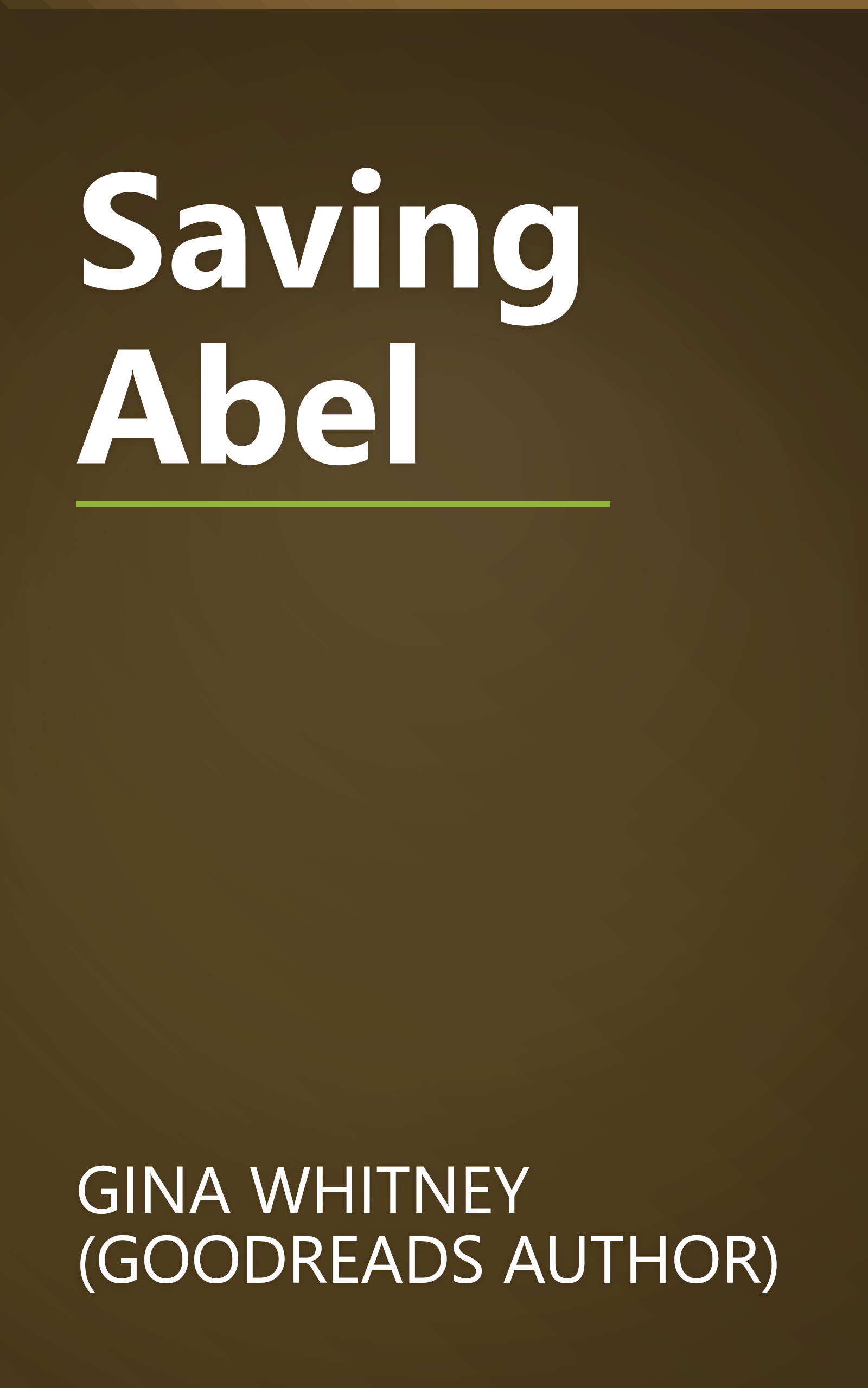 Saving Abel book cover