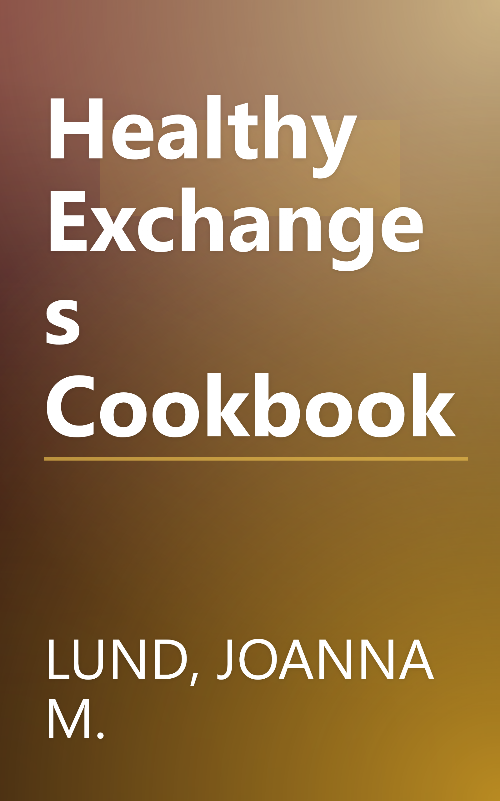 Healthy Exchanges Cookbook book cover