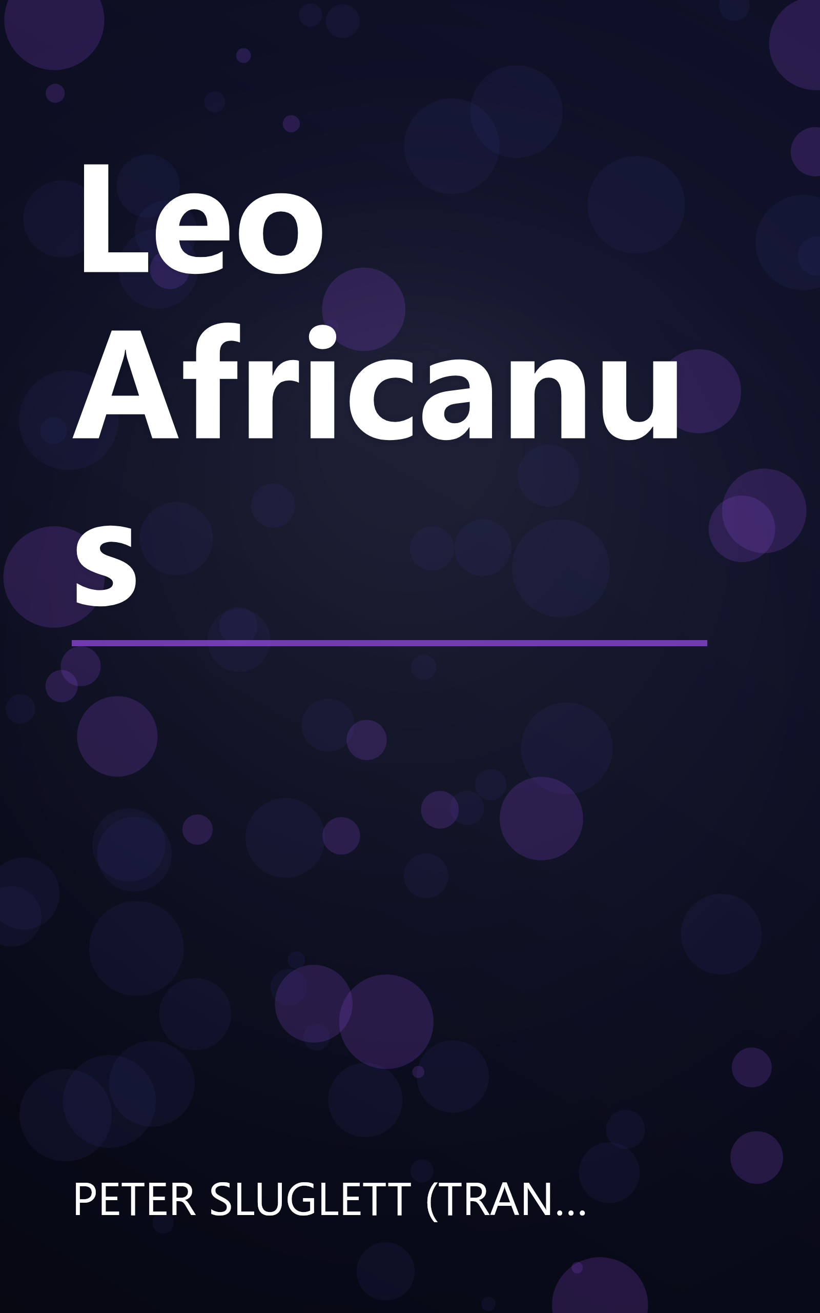 Leo Africanus book cover