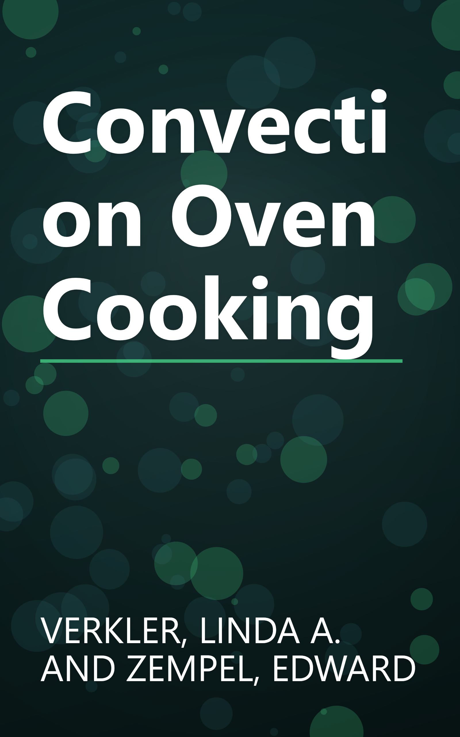 Convection Oven Cooking book cover