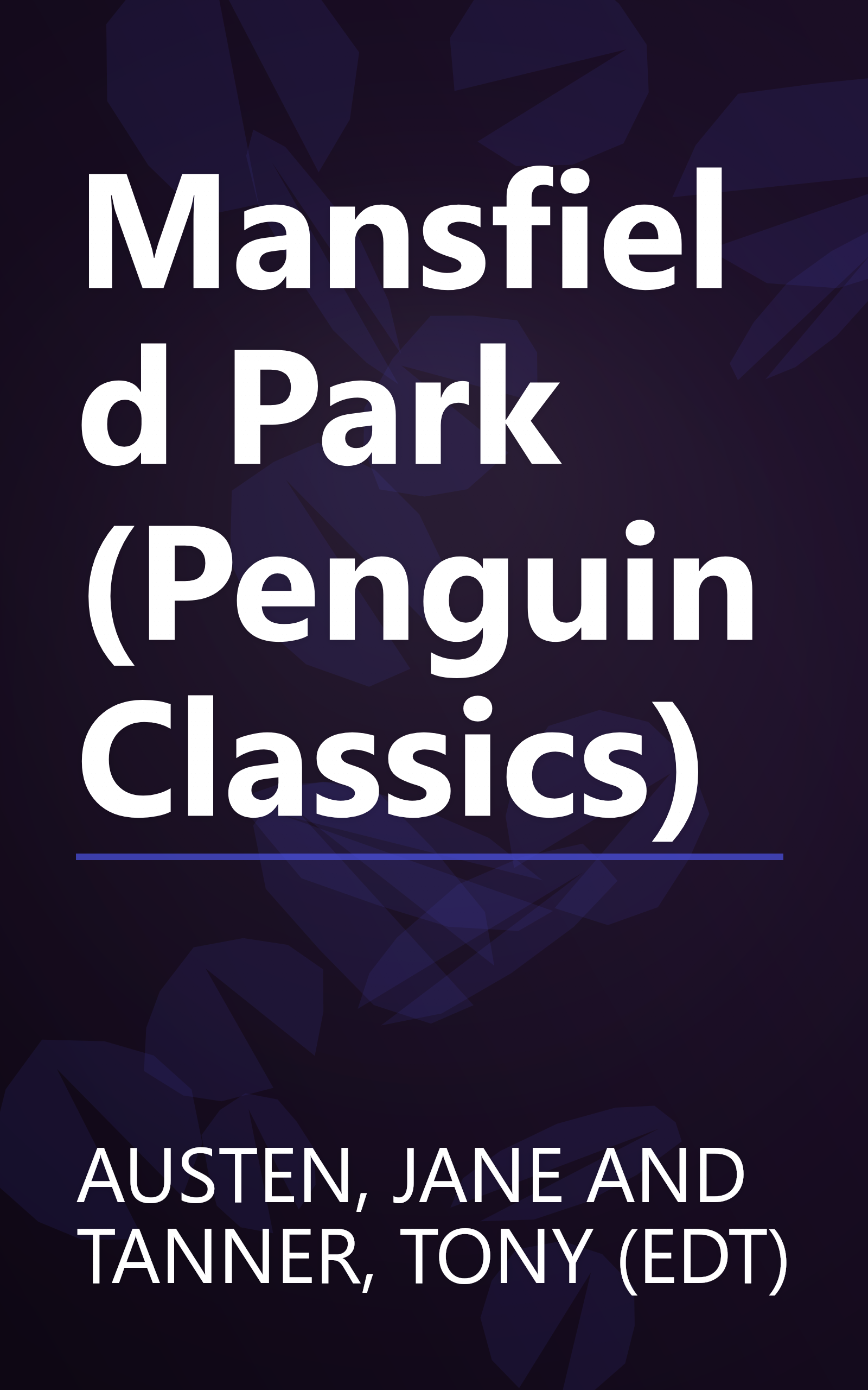 Mansfield Park (Penguin Classics) book cover