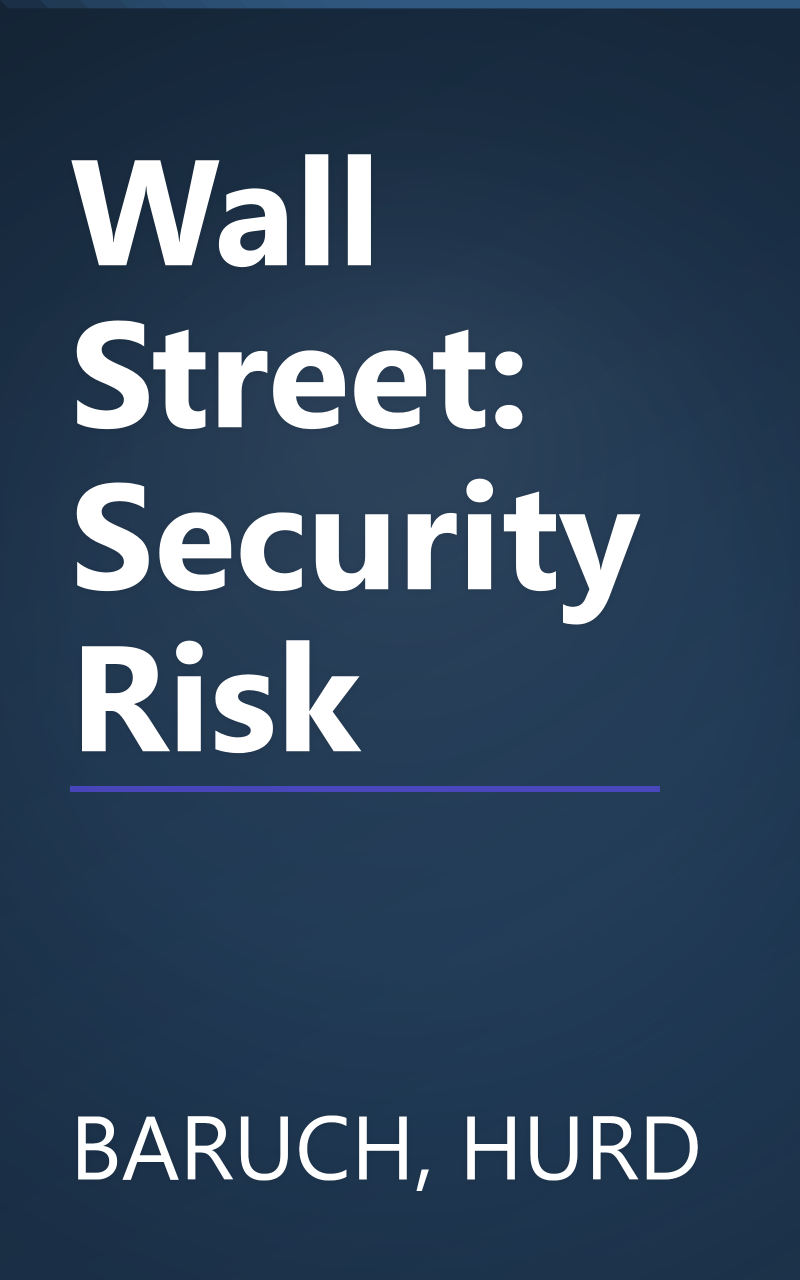 Wall Street: Security Risk book cover