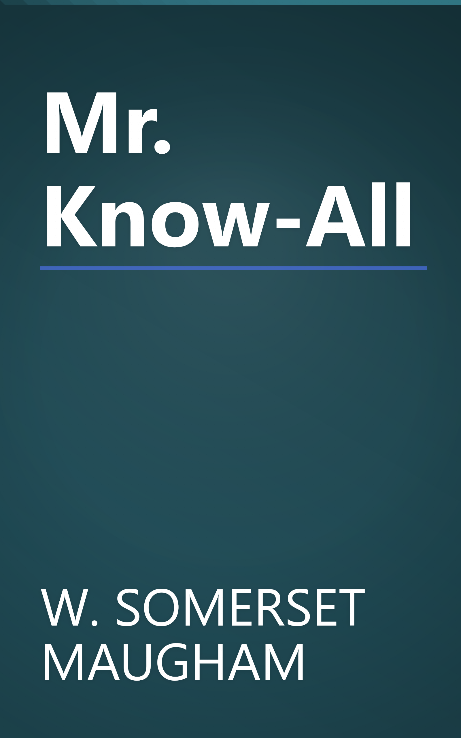 Mr. Know-All book cover
