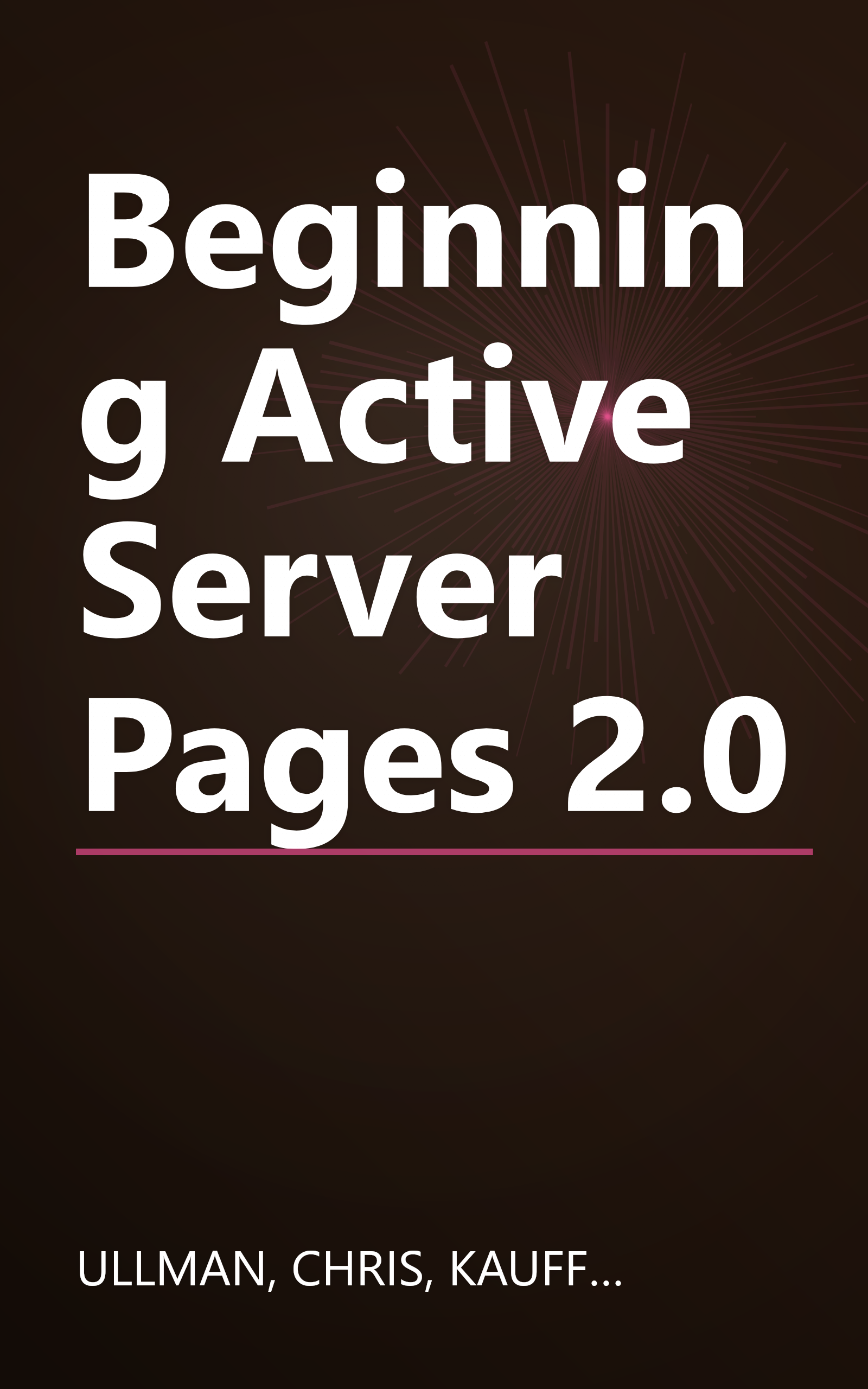 Beginning Active Server Pages 2.0 book cover