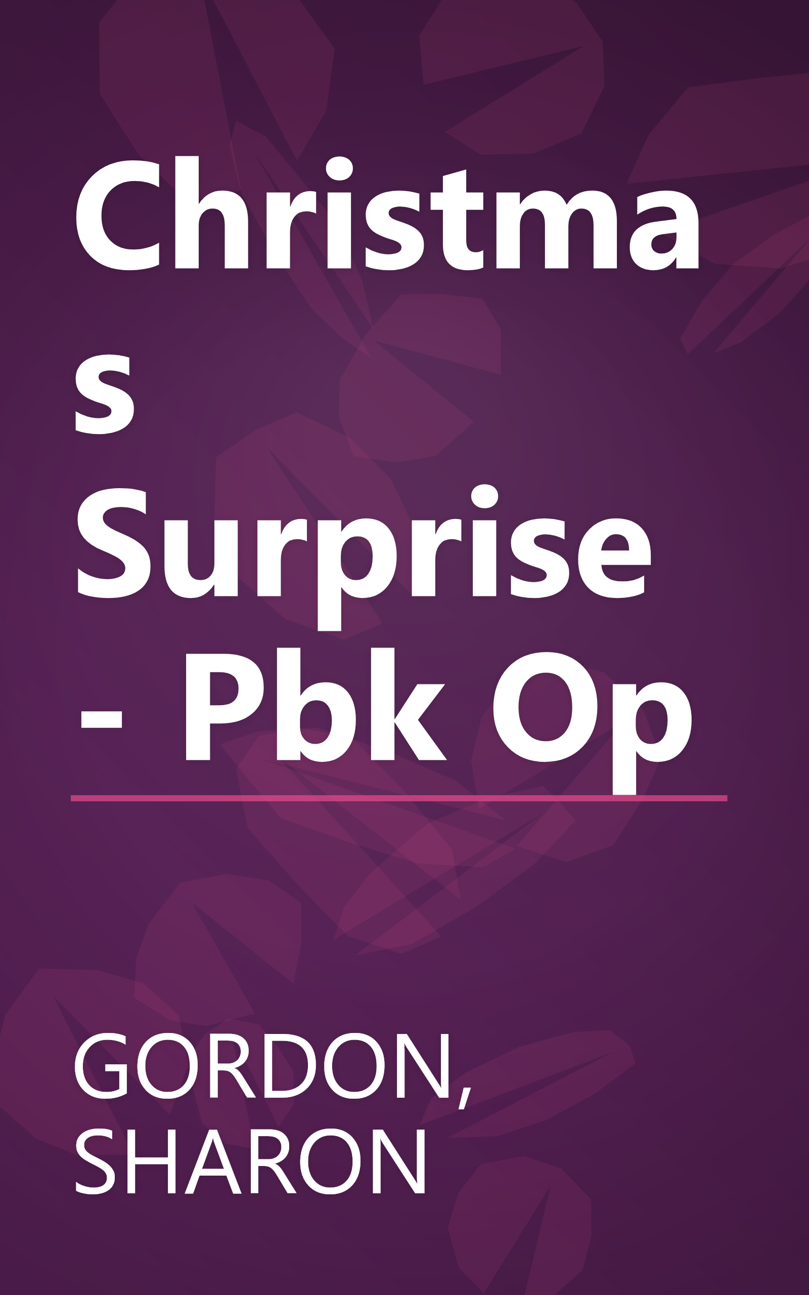Christmas Surprise - Pbk Op book cover