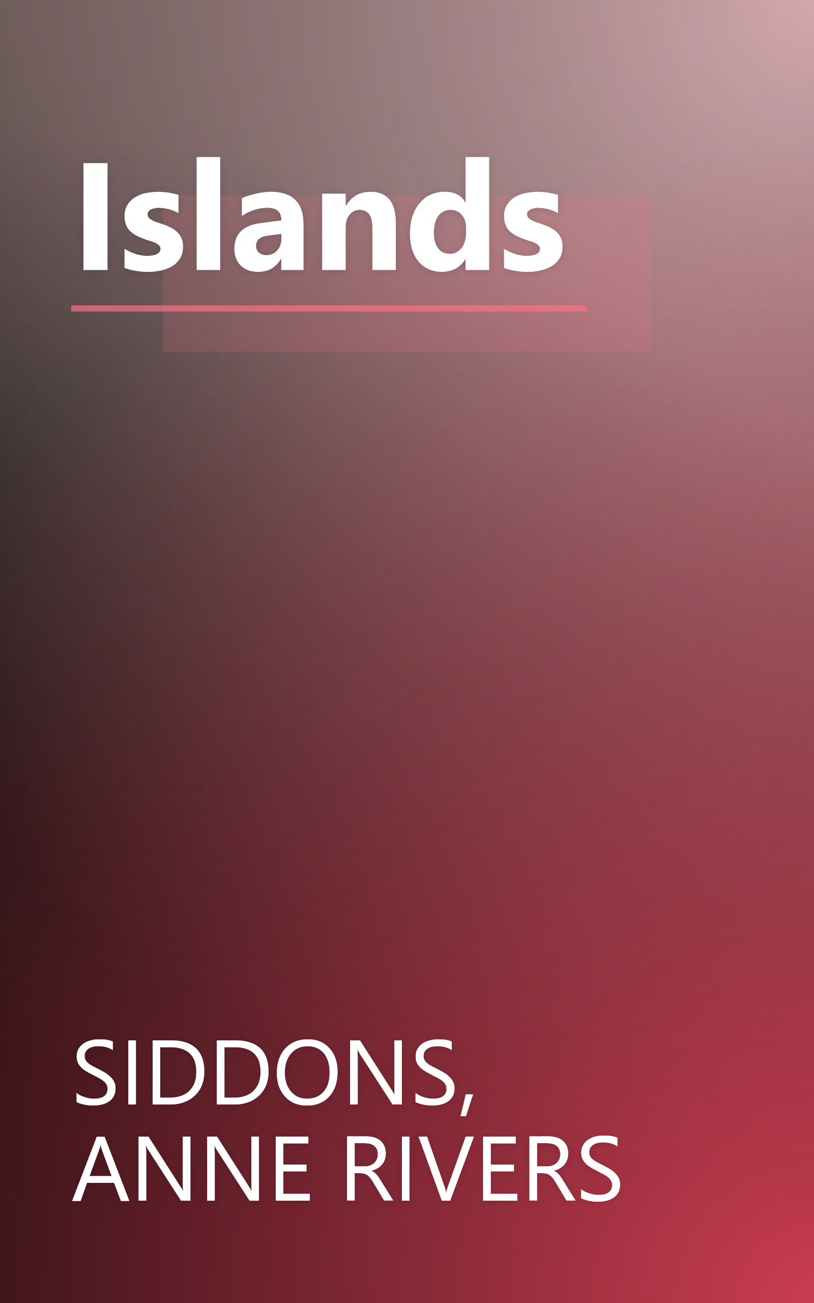 Islands book cover