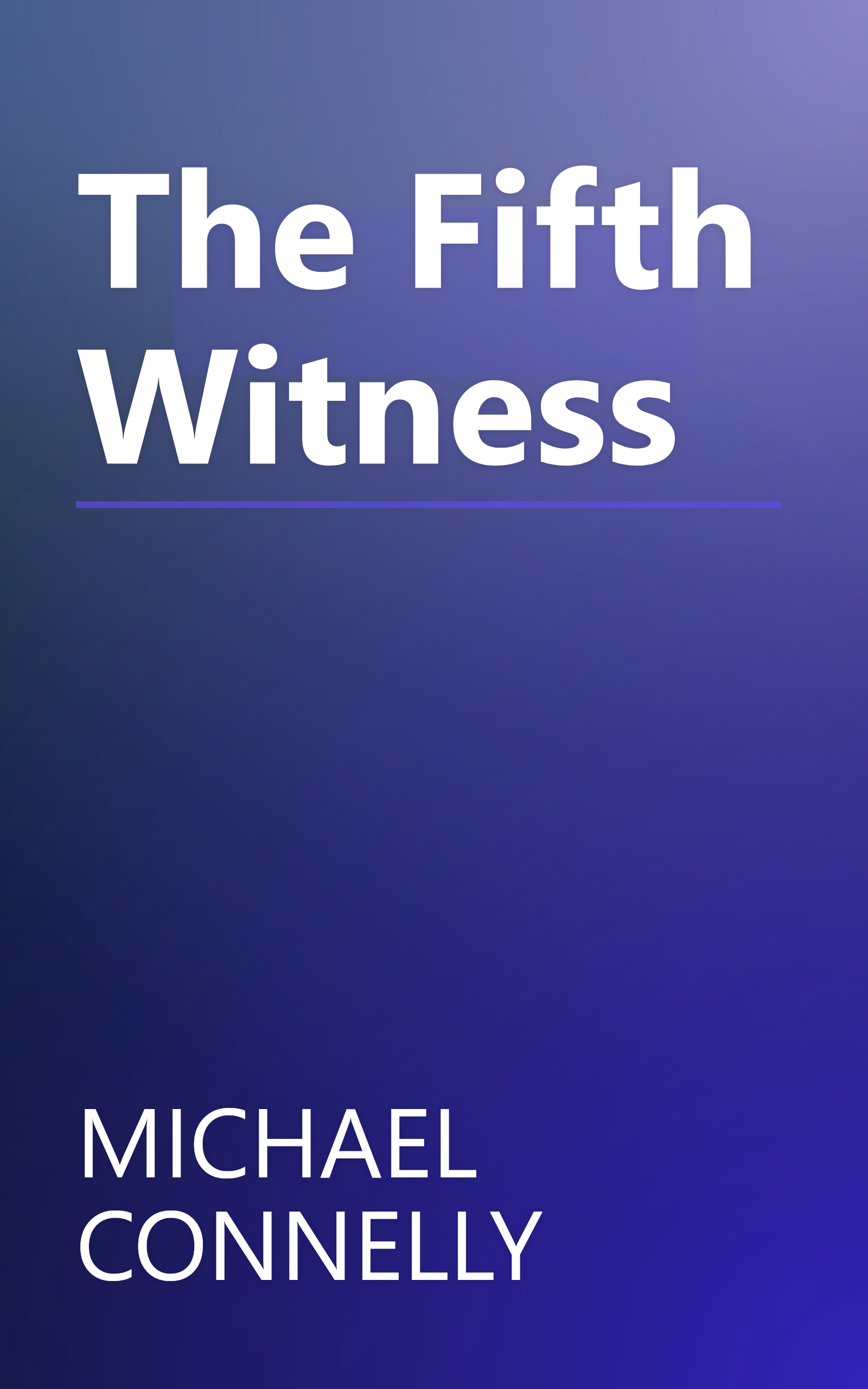 The Fifth Witness book cover