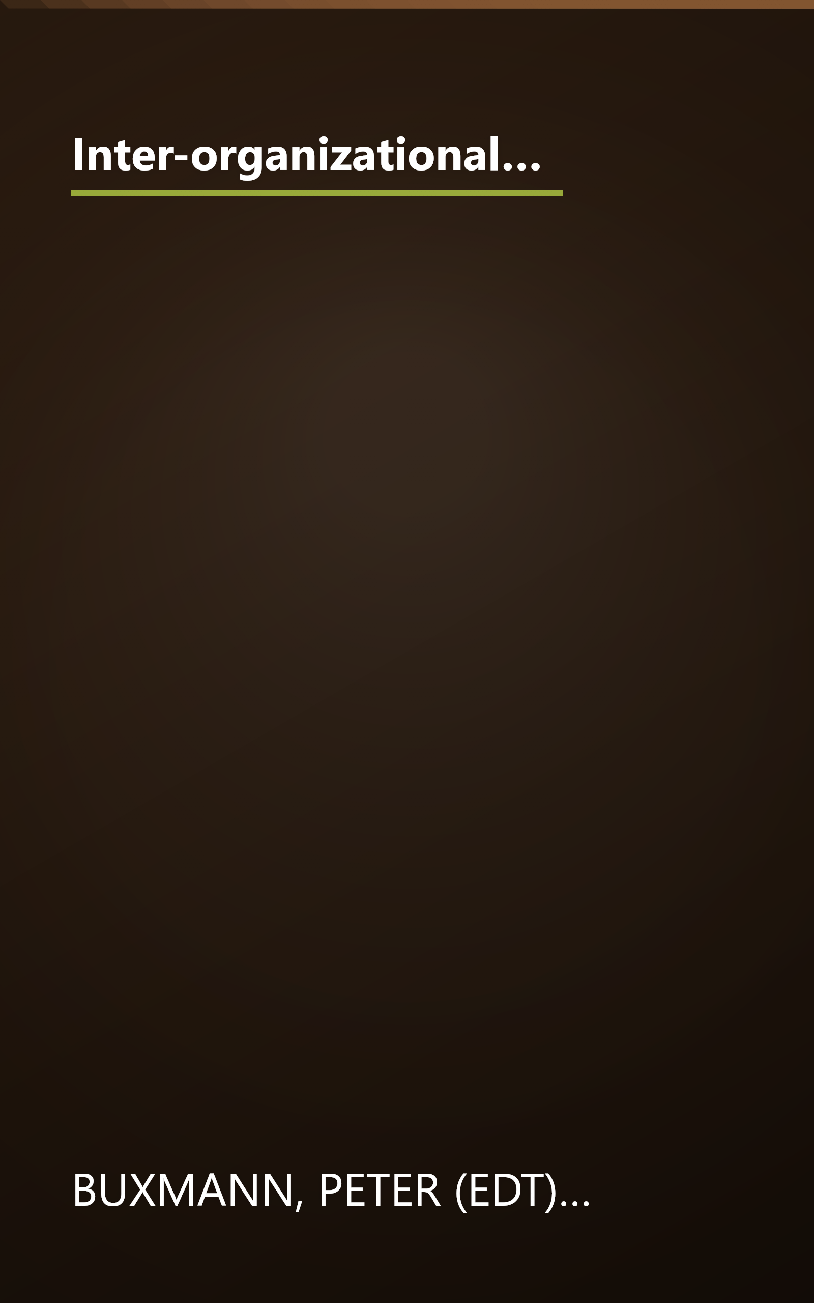 Inter-organizational Cooperation with SAP Solutions: Design and Management of Supply Networks (SAP Excellence) book cover