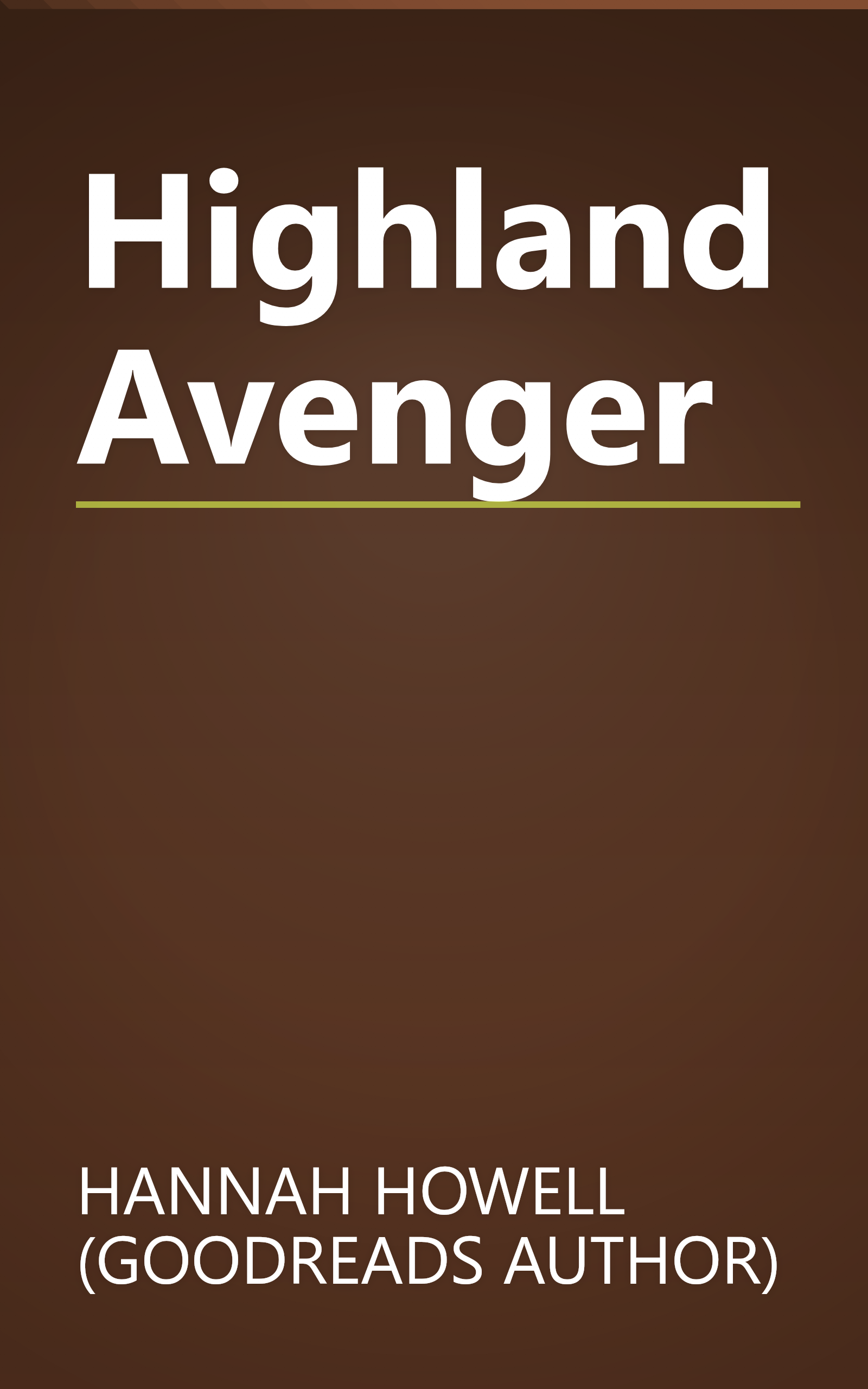 Highland Avenger book cover