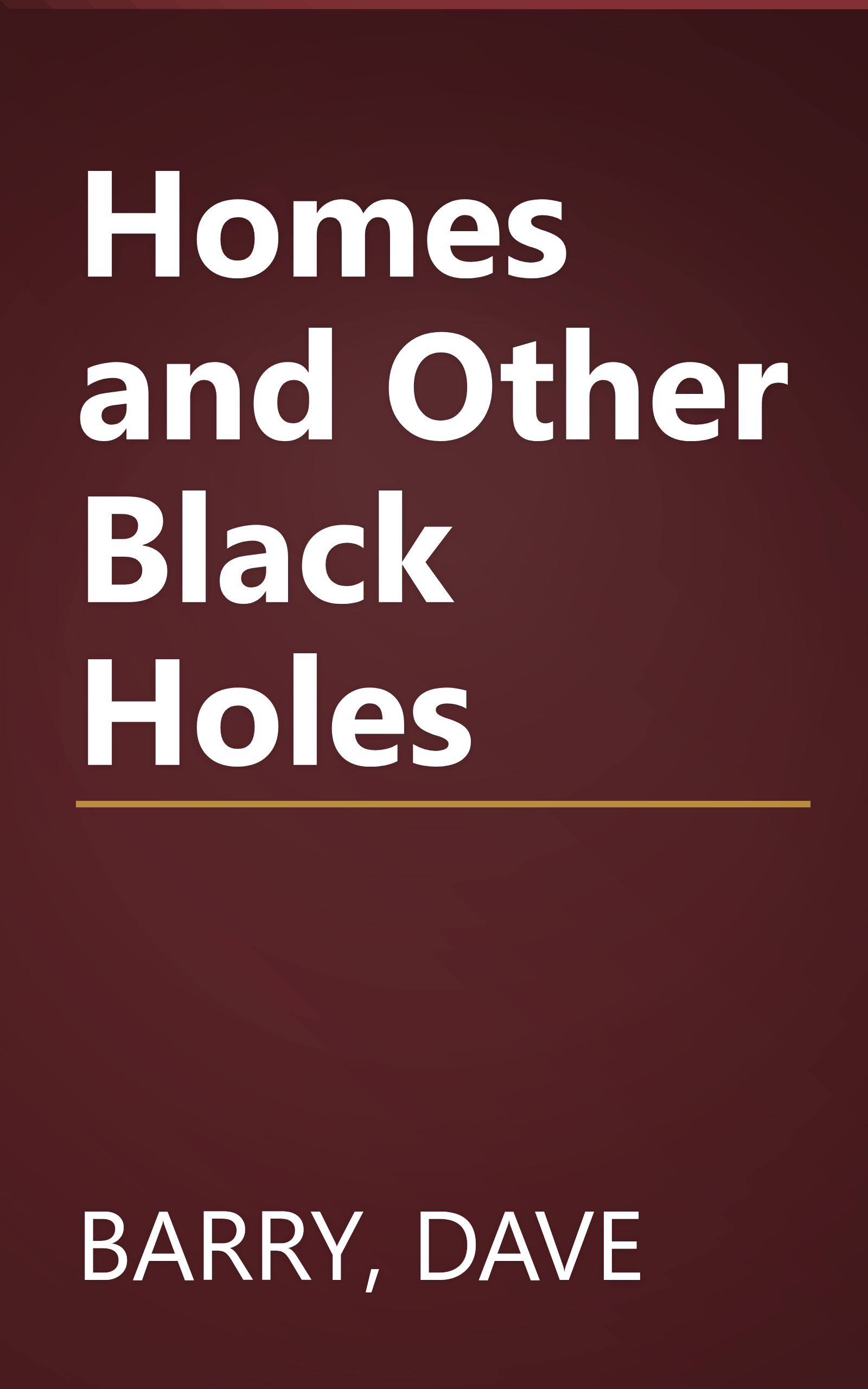 Homes and Other Black Holes book cover