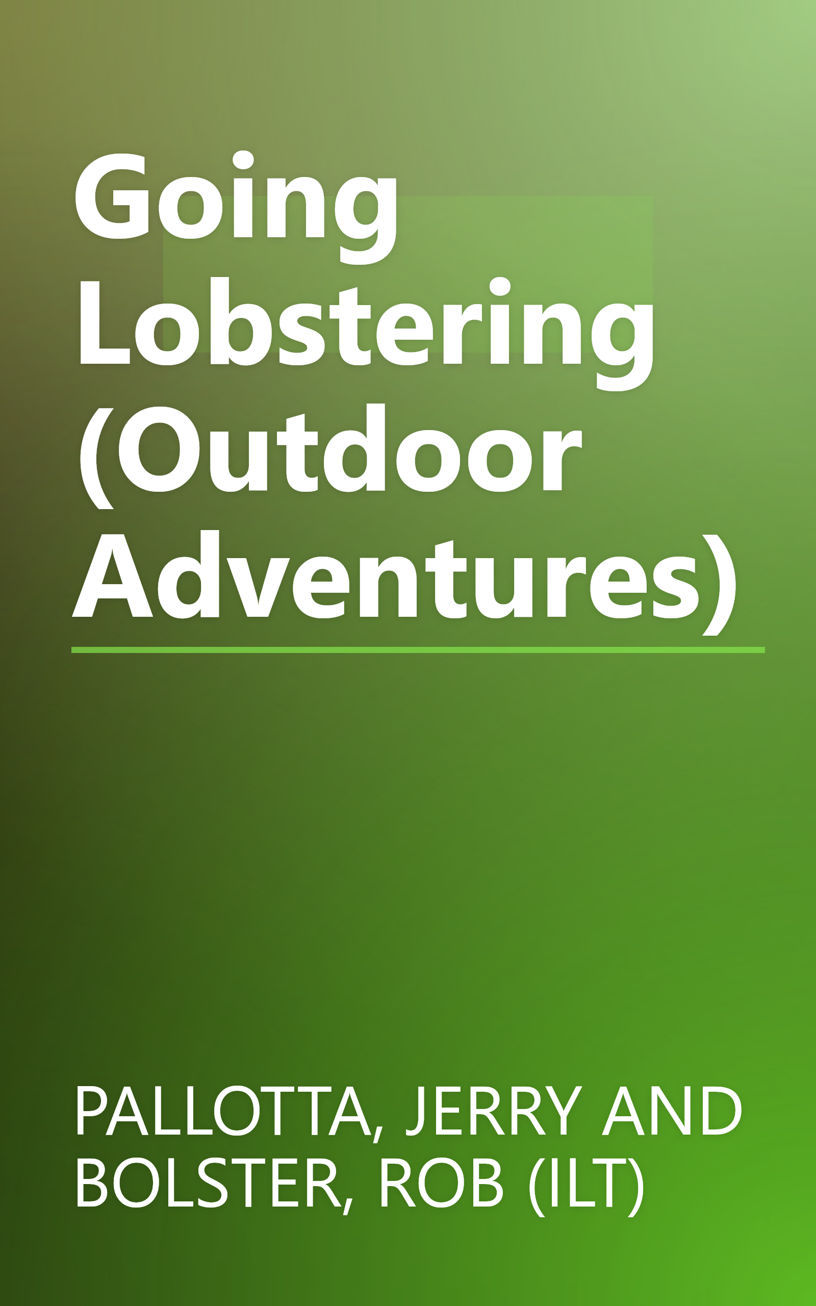 Going Lobstering (Outdoor Adventures) book cover