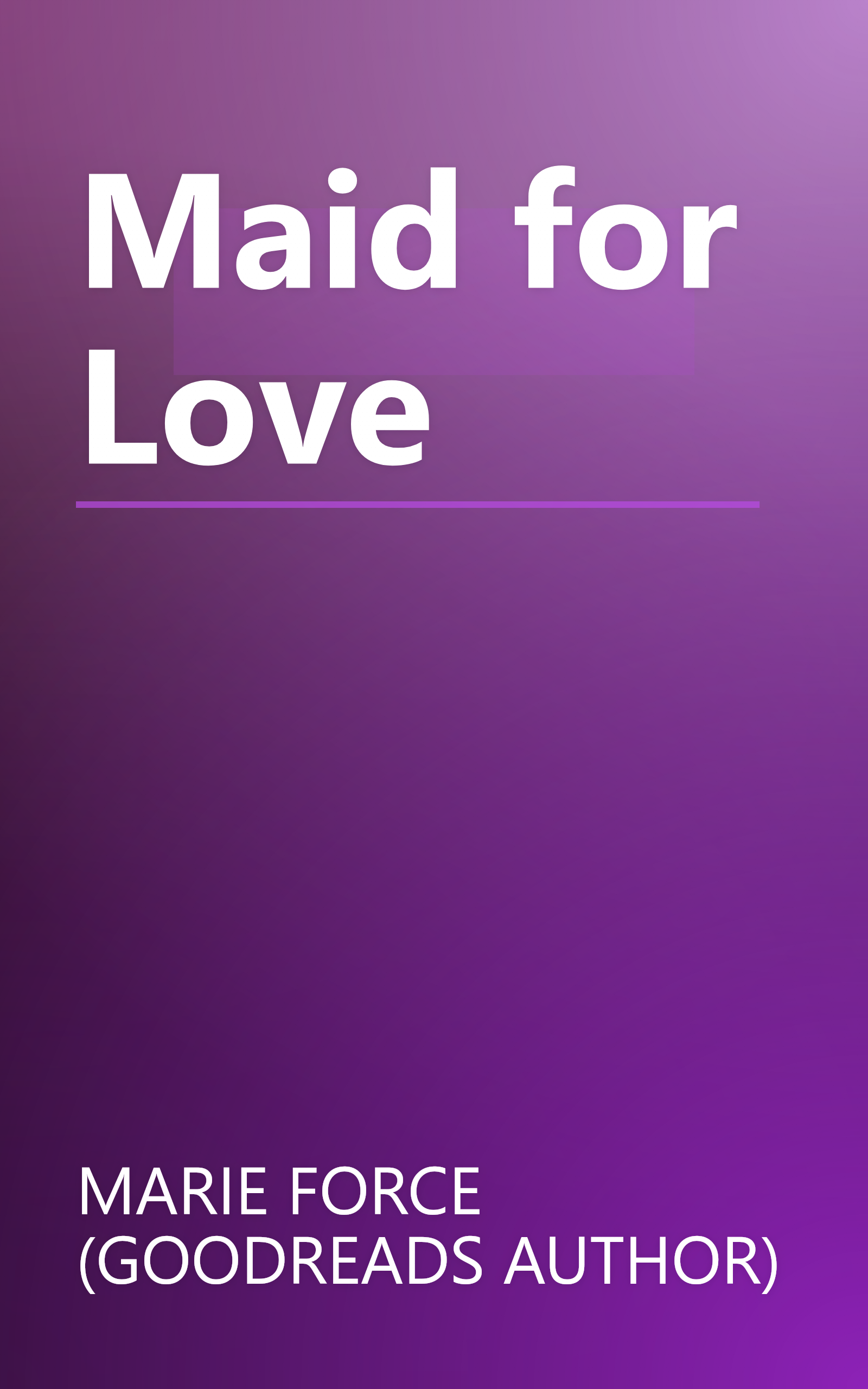 Maid for Love book cover