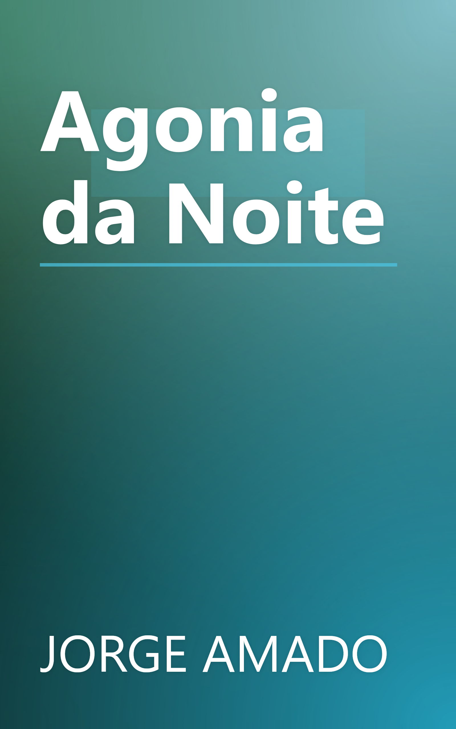 Agonia da Noite book cover