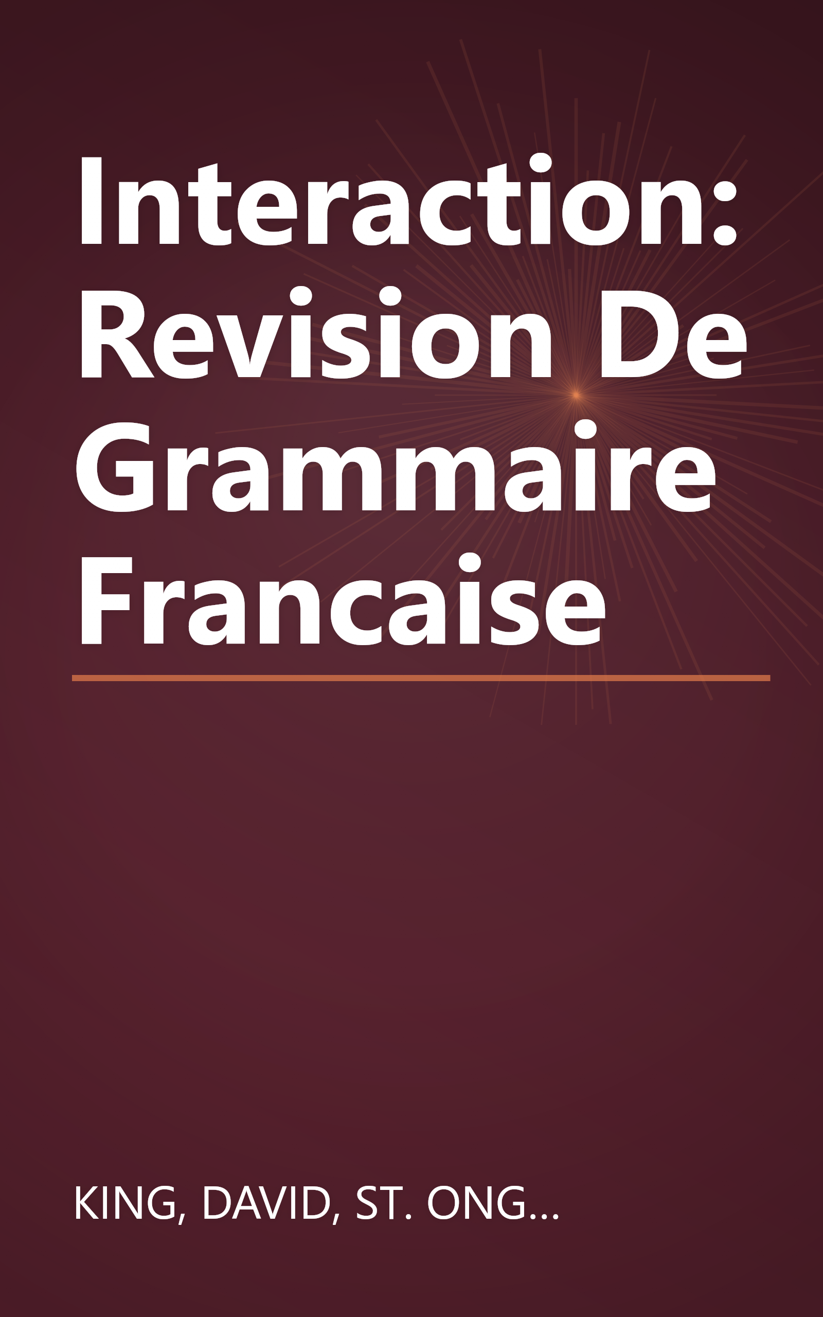 Interaction: Revision De Grammaire Francaise book cover