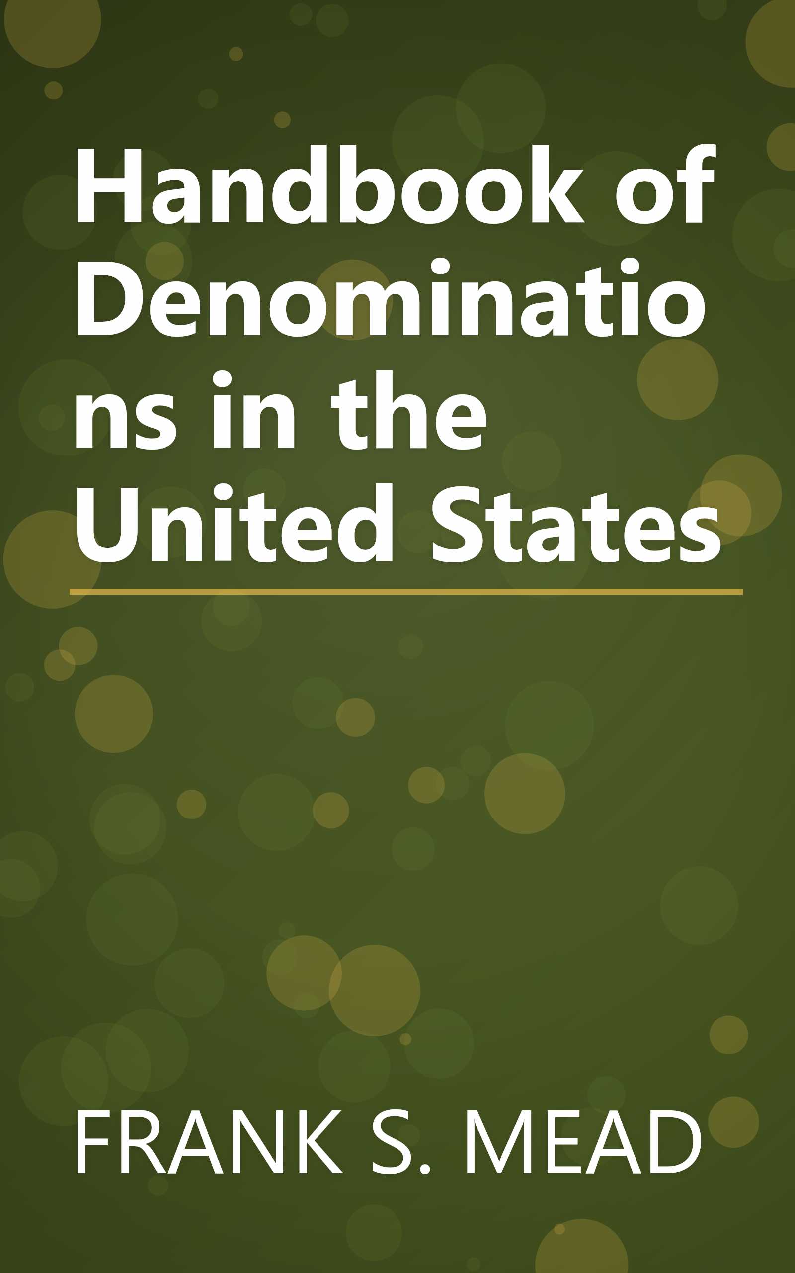 Handbook of Denominations in the United States book cover