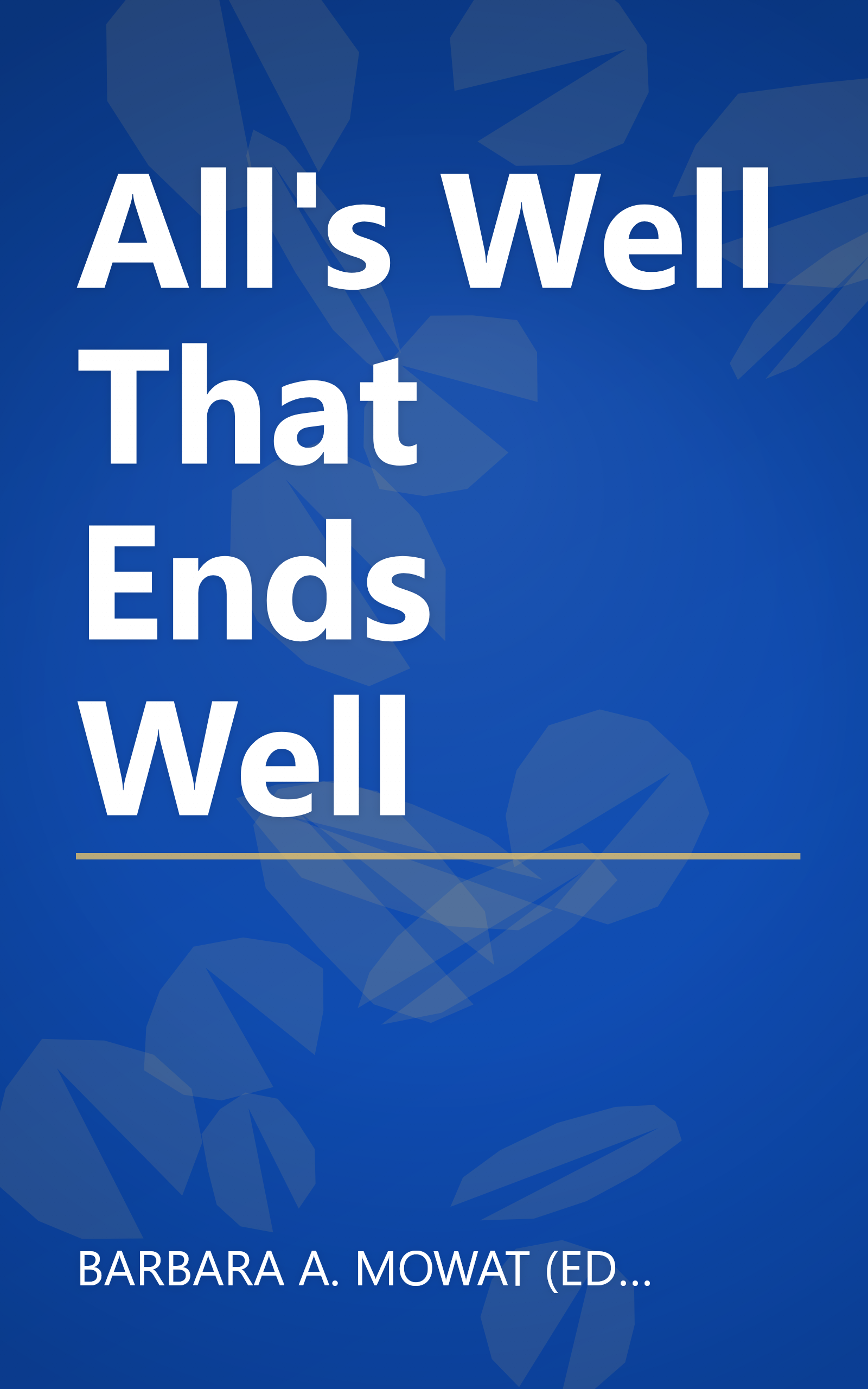 All's Well That Ends Well book cover