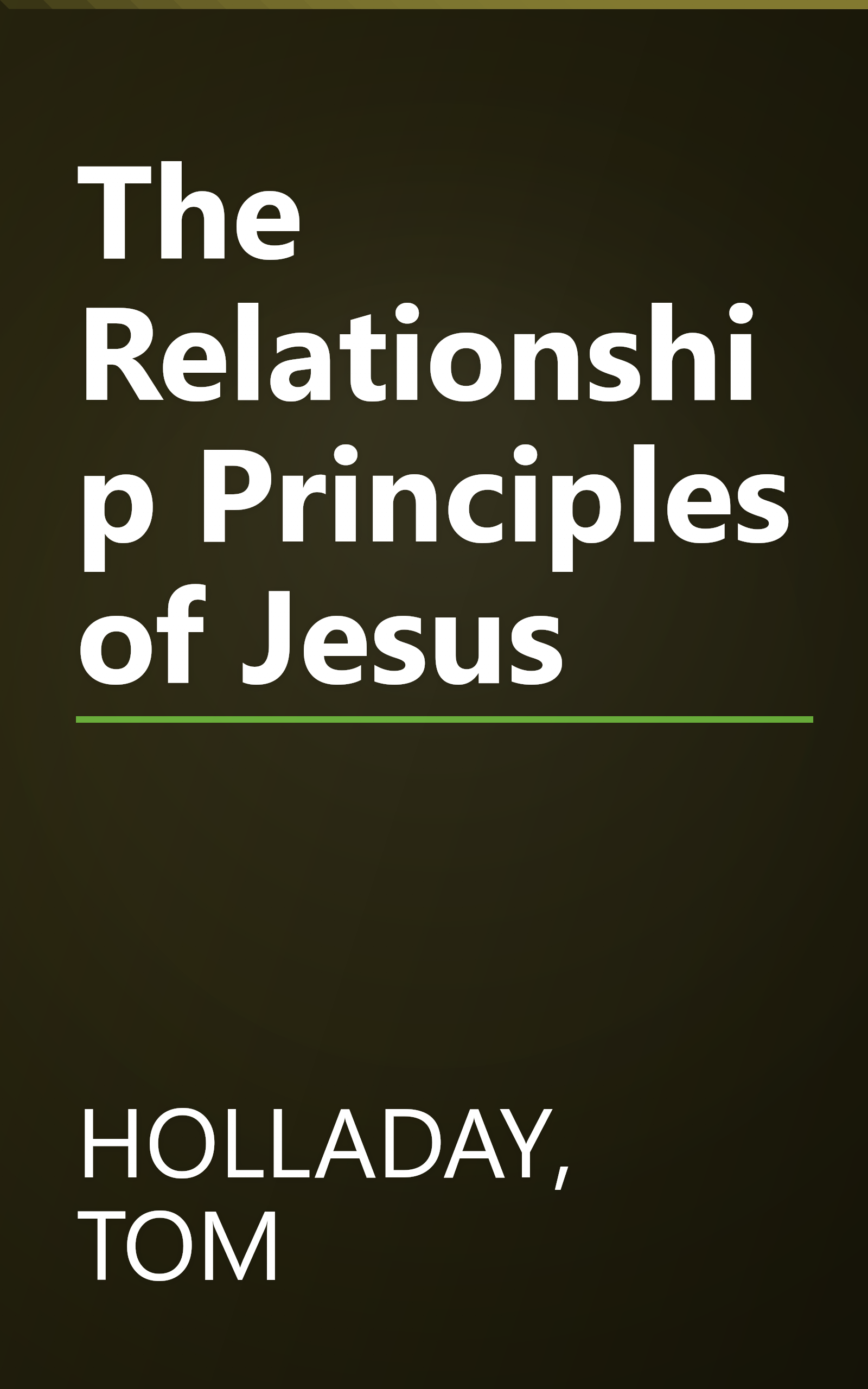 The Relationship Principles of Jesus book cover