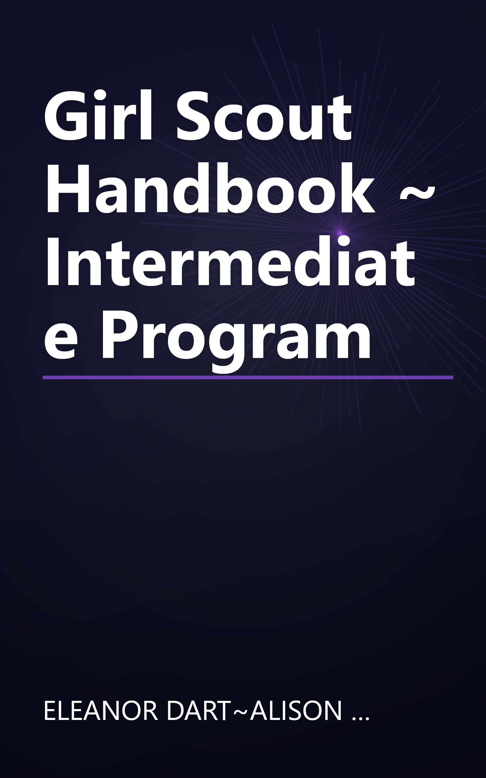Girl Scout Handbook ~ Intermediate Program book cover