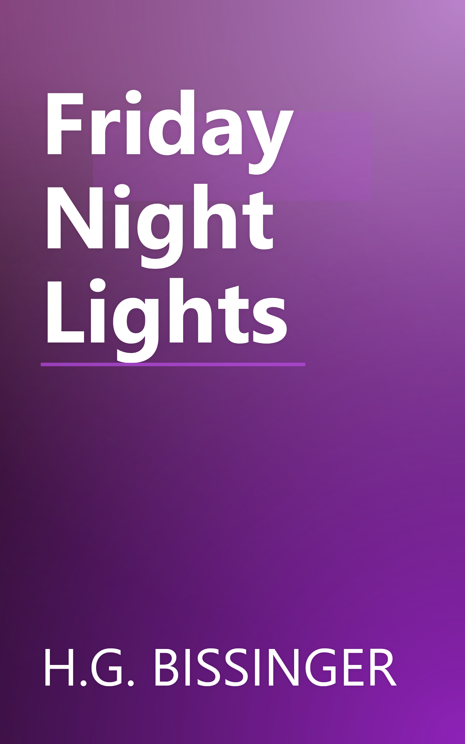 Friday Night Lights book cover