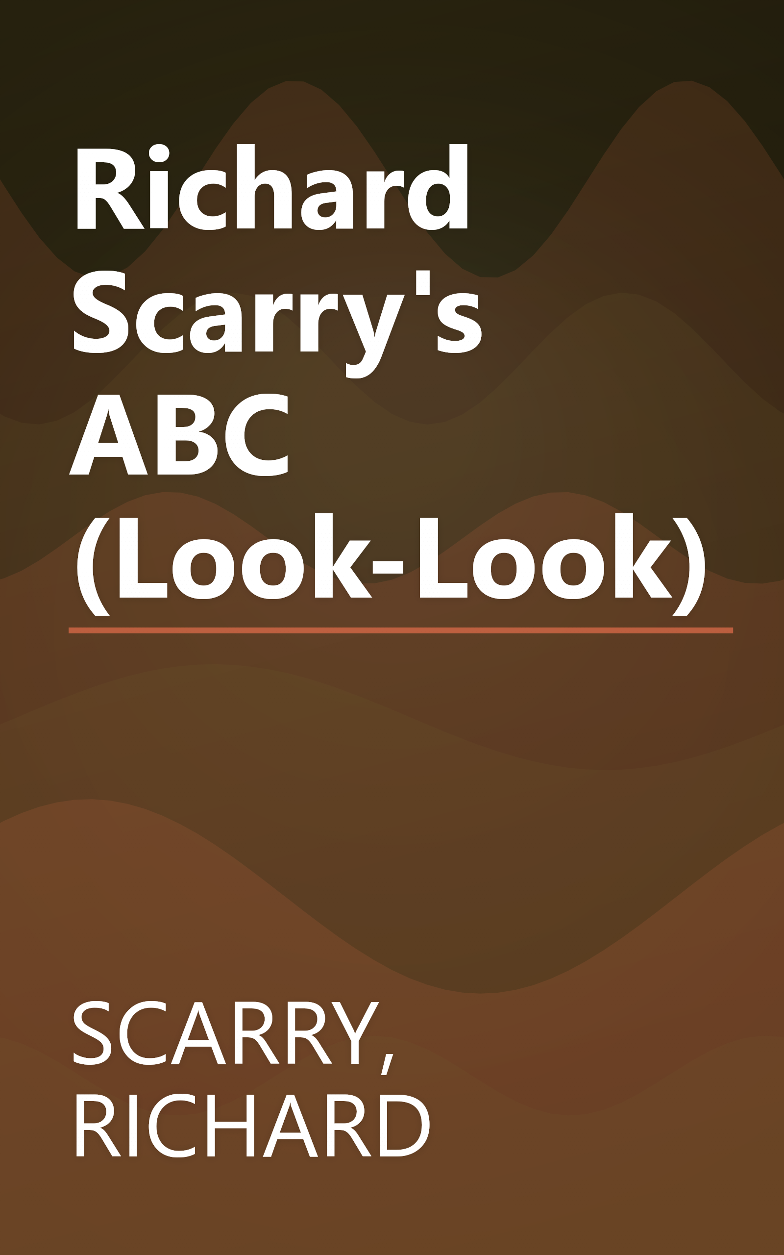 Richard Scarry's ABC (Look-Look) book cover