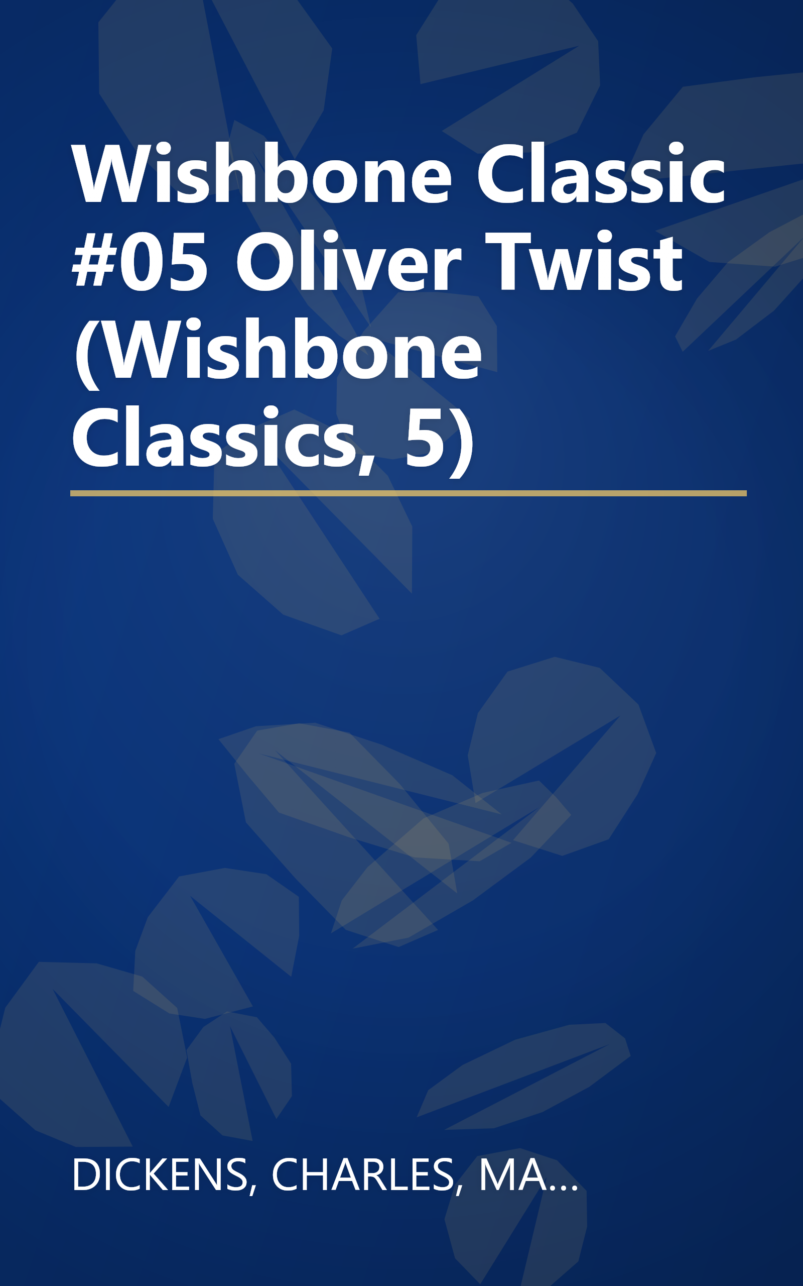 Wishbone Classic #05 Oliver Twist (Wishbone Classics, 5) book cover