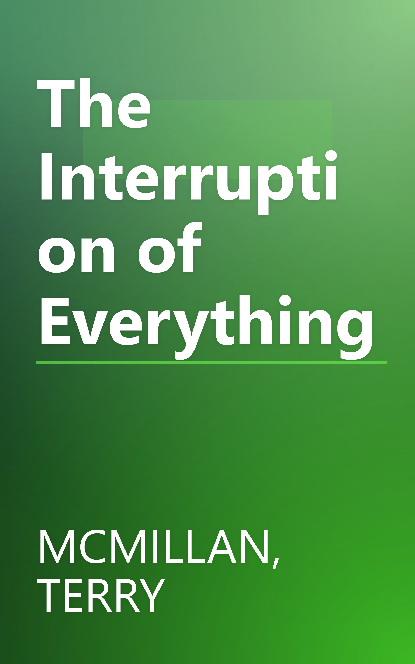 The Interruption of Everything book cover