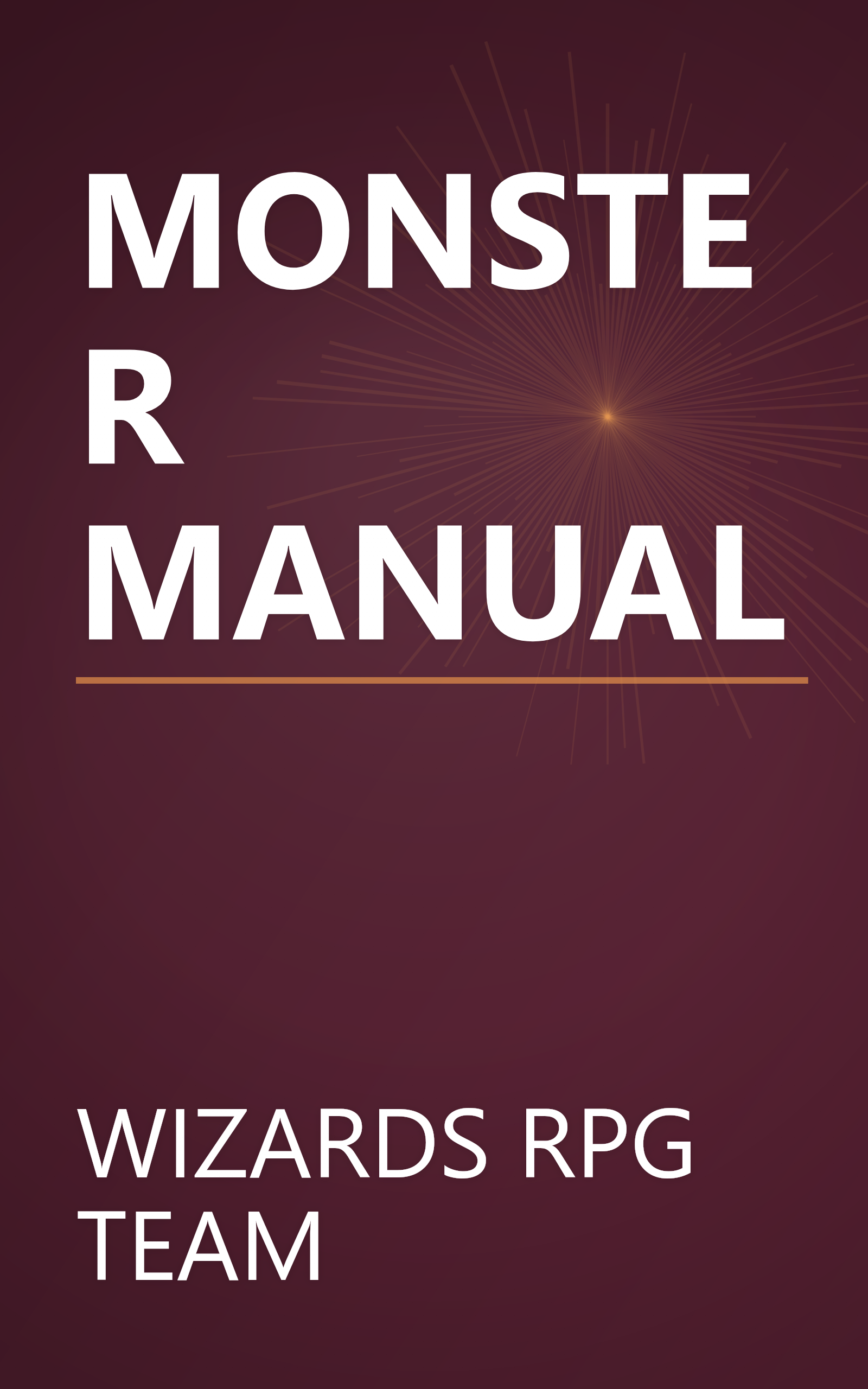 MONSTER MANUAL book cover