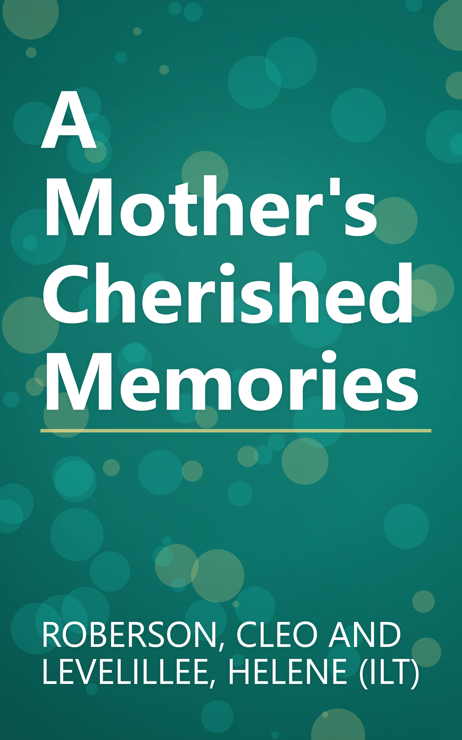 A Mother's Cherished Memories book cover
