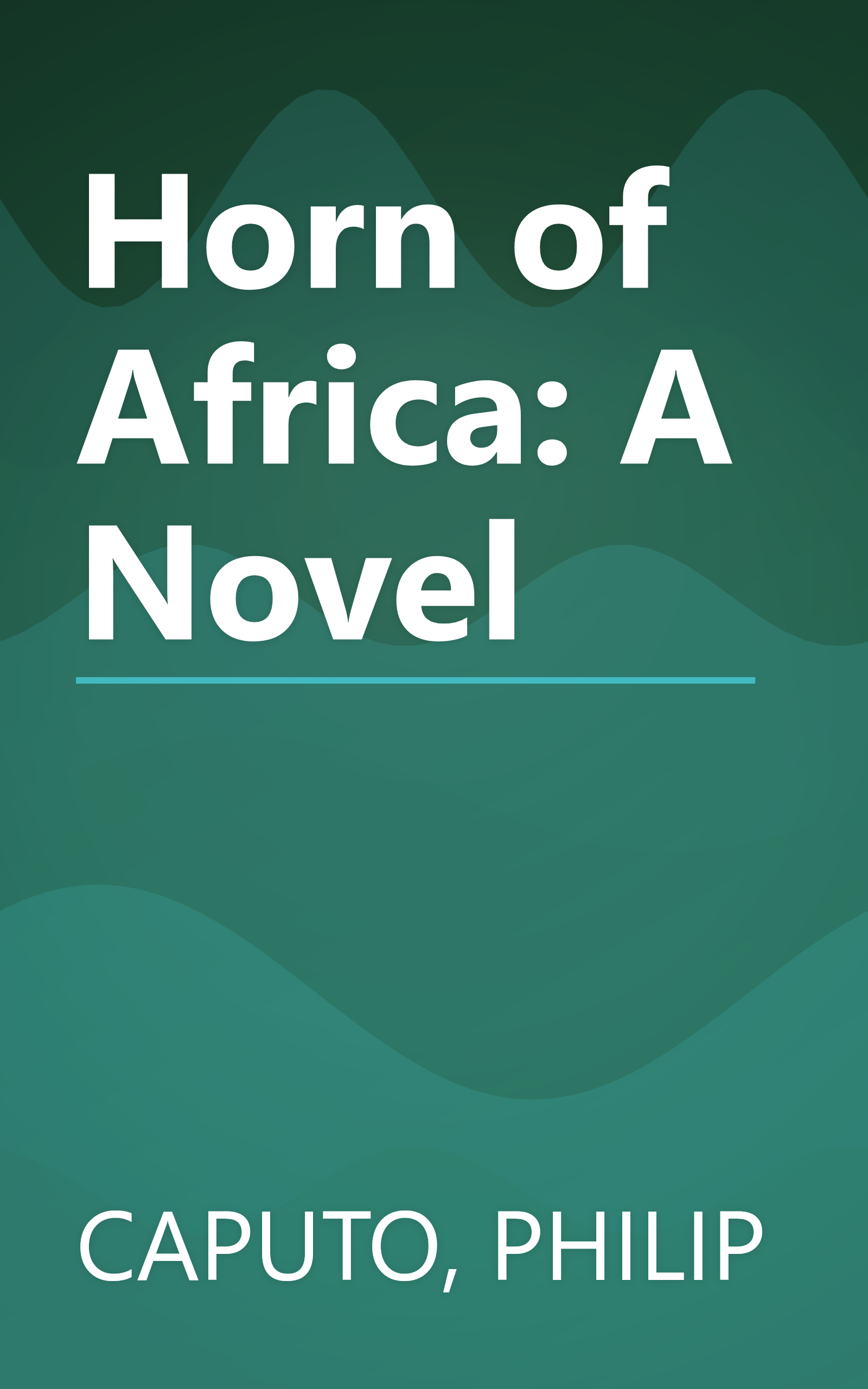 Horn of Africa: A Novel book cover