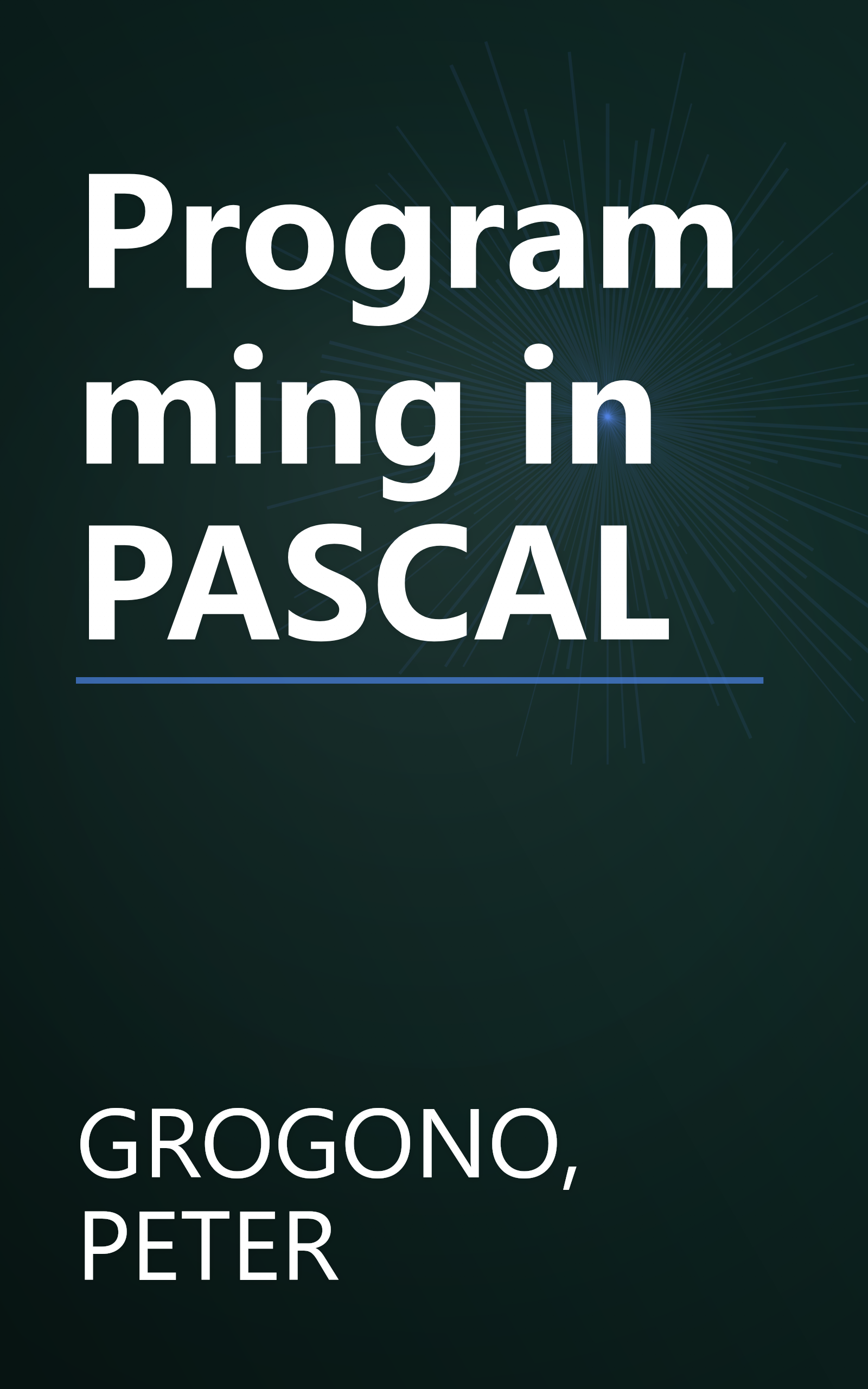 Programming in PASCAL book cover