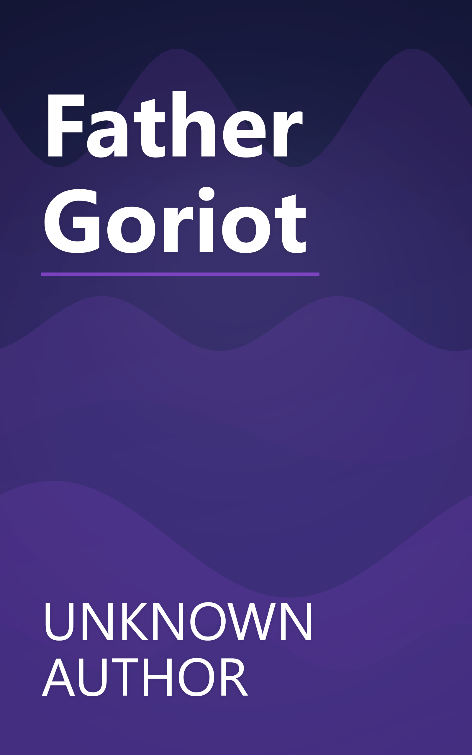 Father Goriot book cover