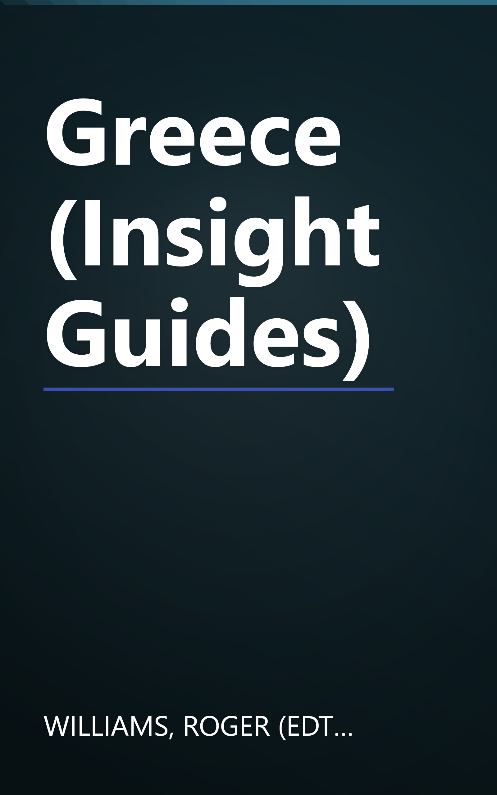 Greece (Insight Guides) book cover