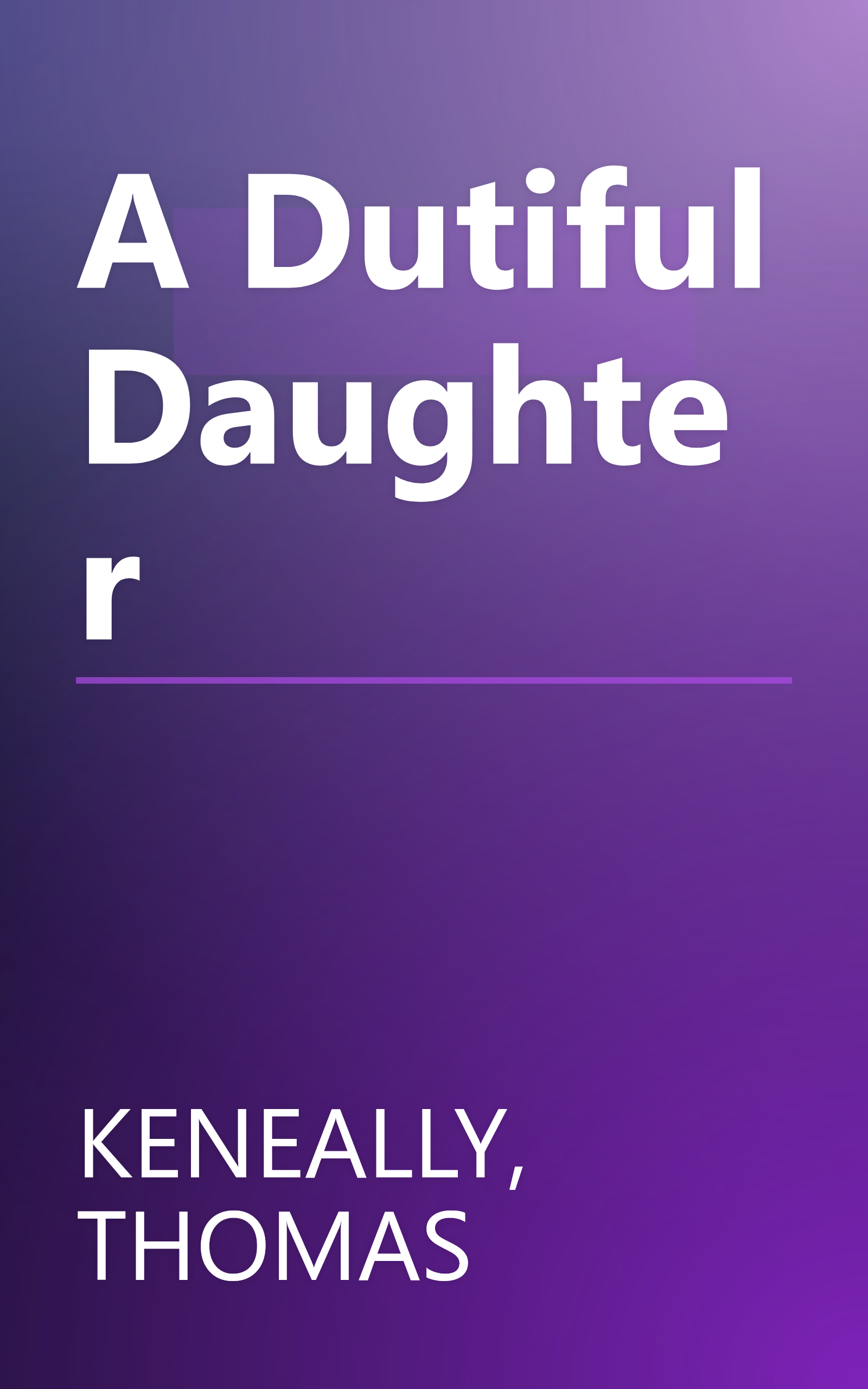 A Dutiful Daughter book cover