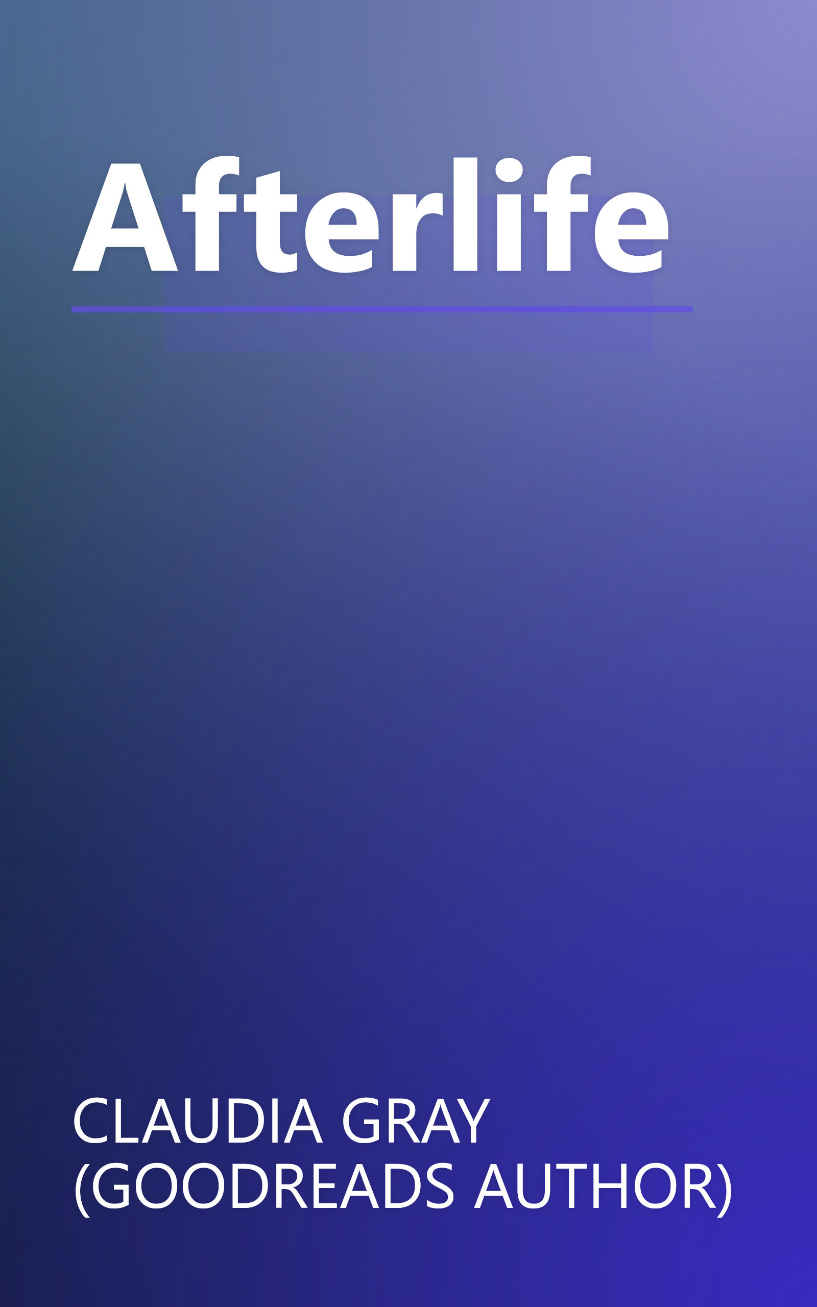 Afterlife book cover