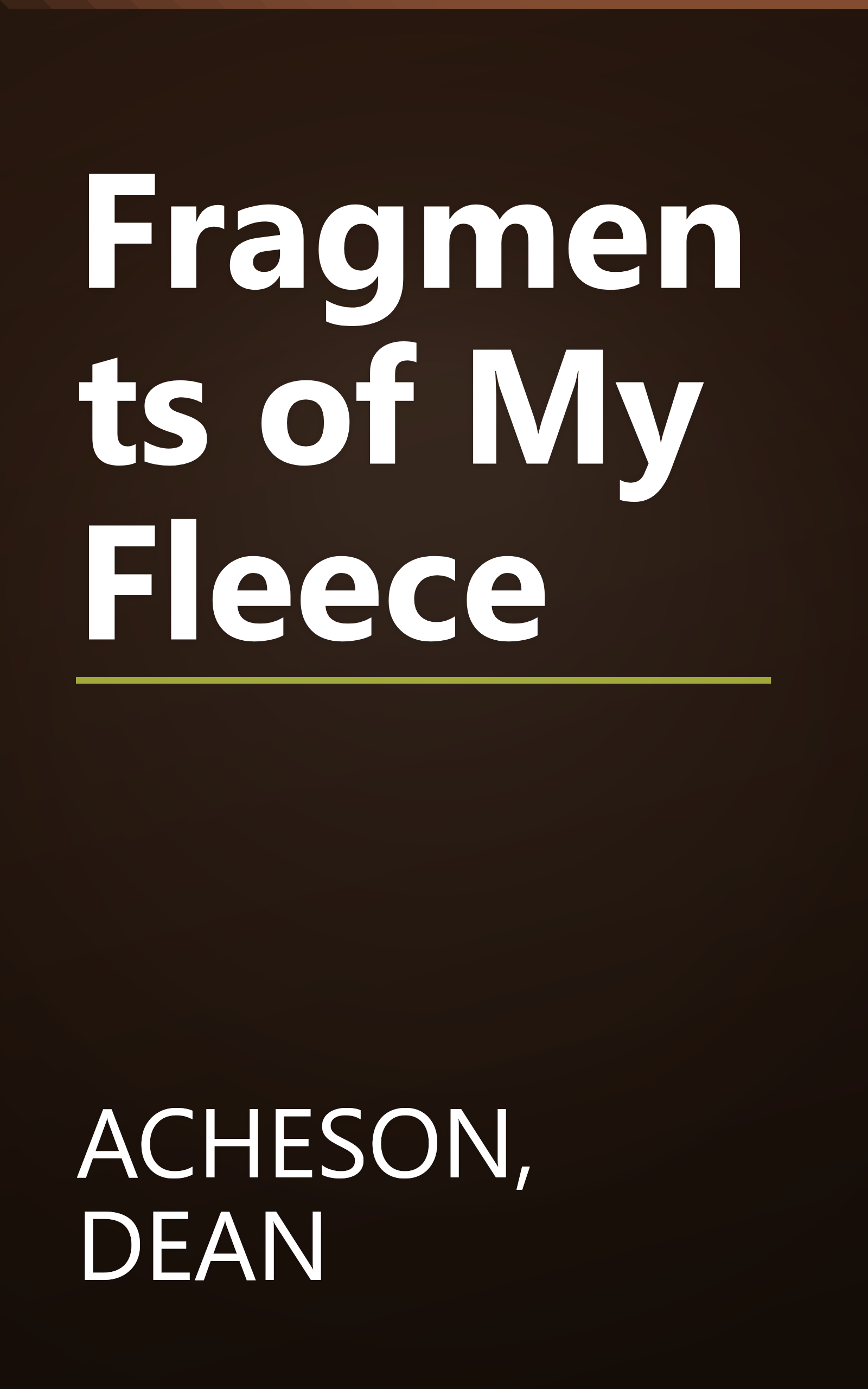 Fragments of My Fleece book cover