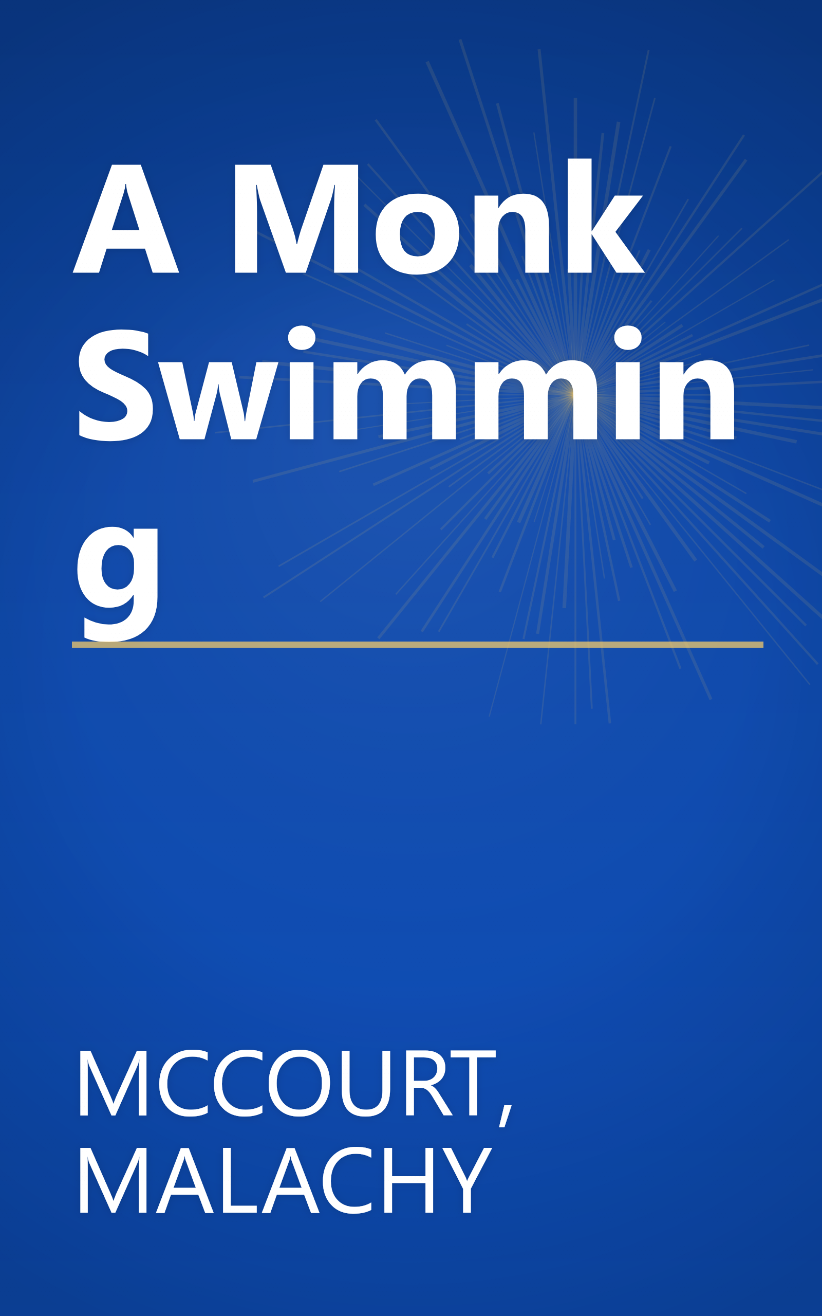 A Monk Swimming book cover