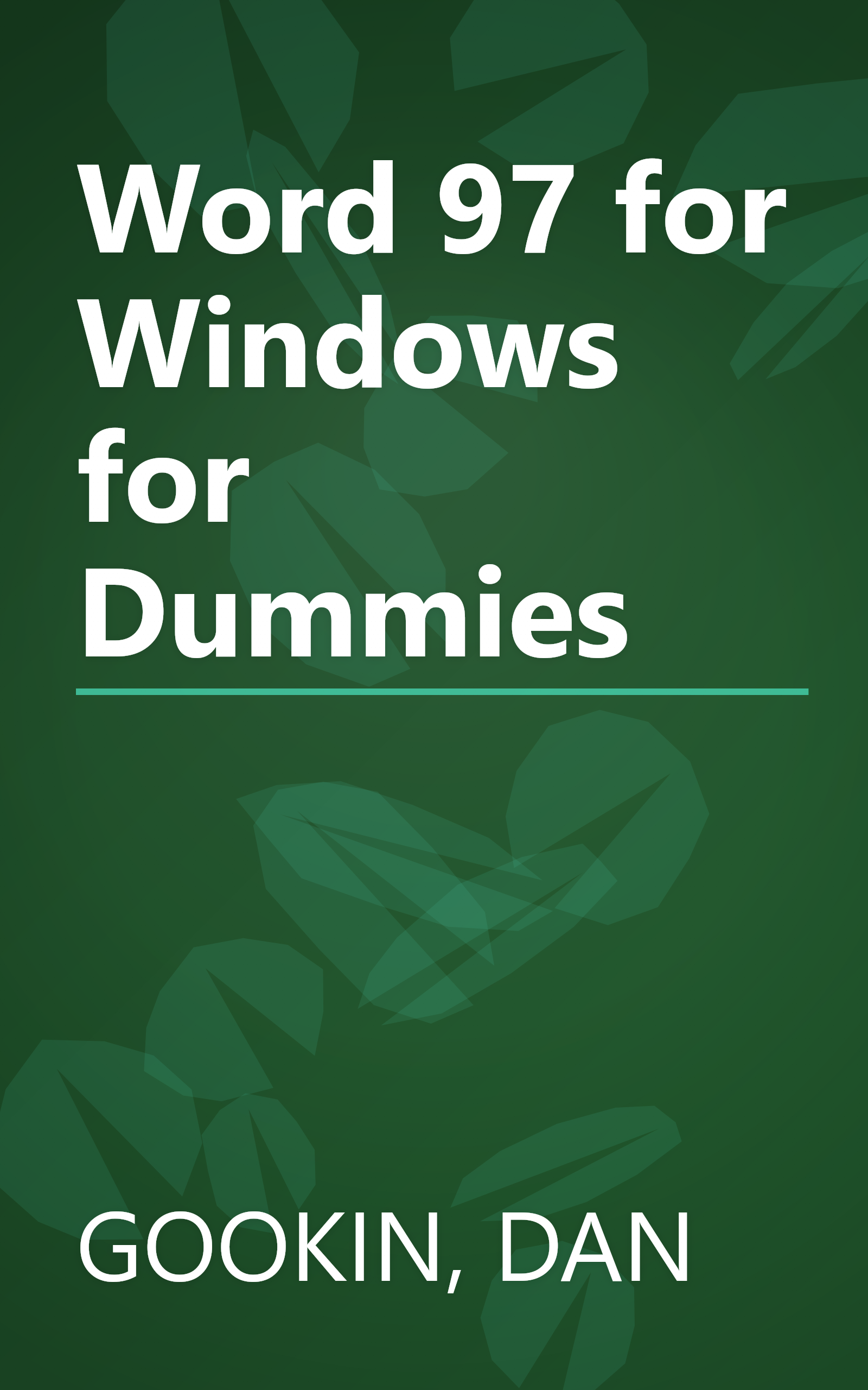 Word 97 for Windows for Dummies book cover