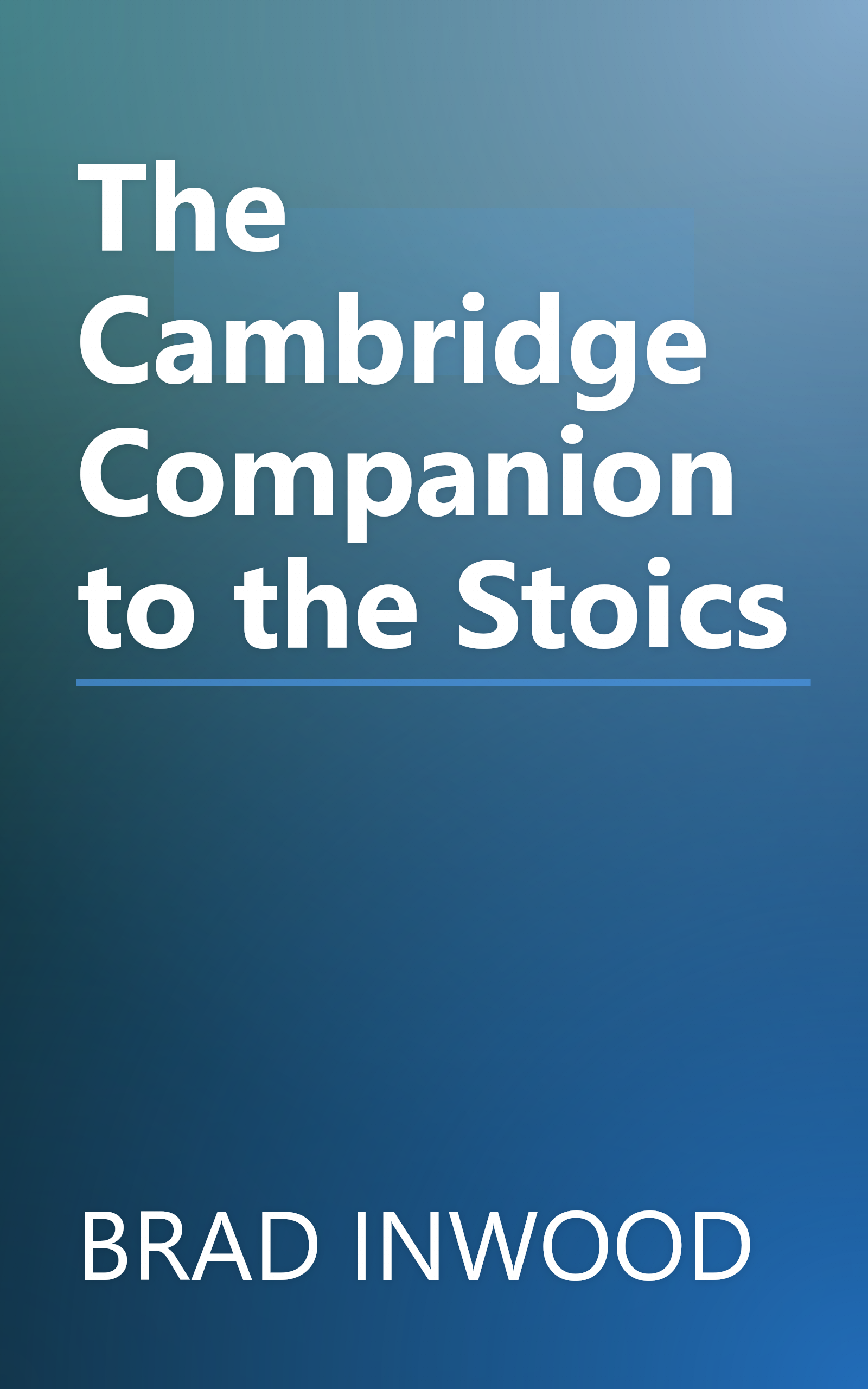 The Cambridge Companion to the Stoics book cover