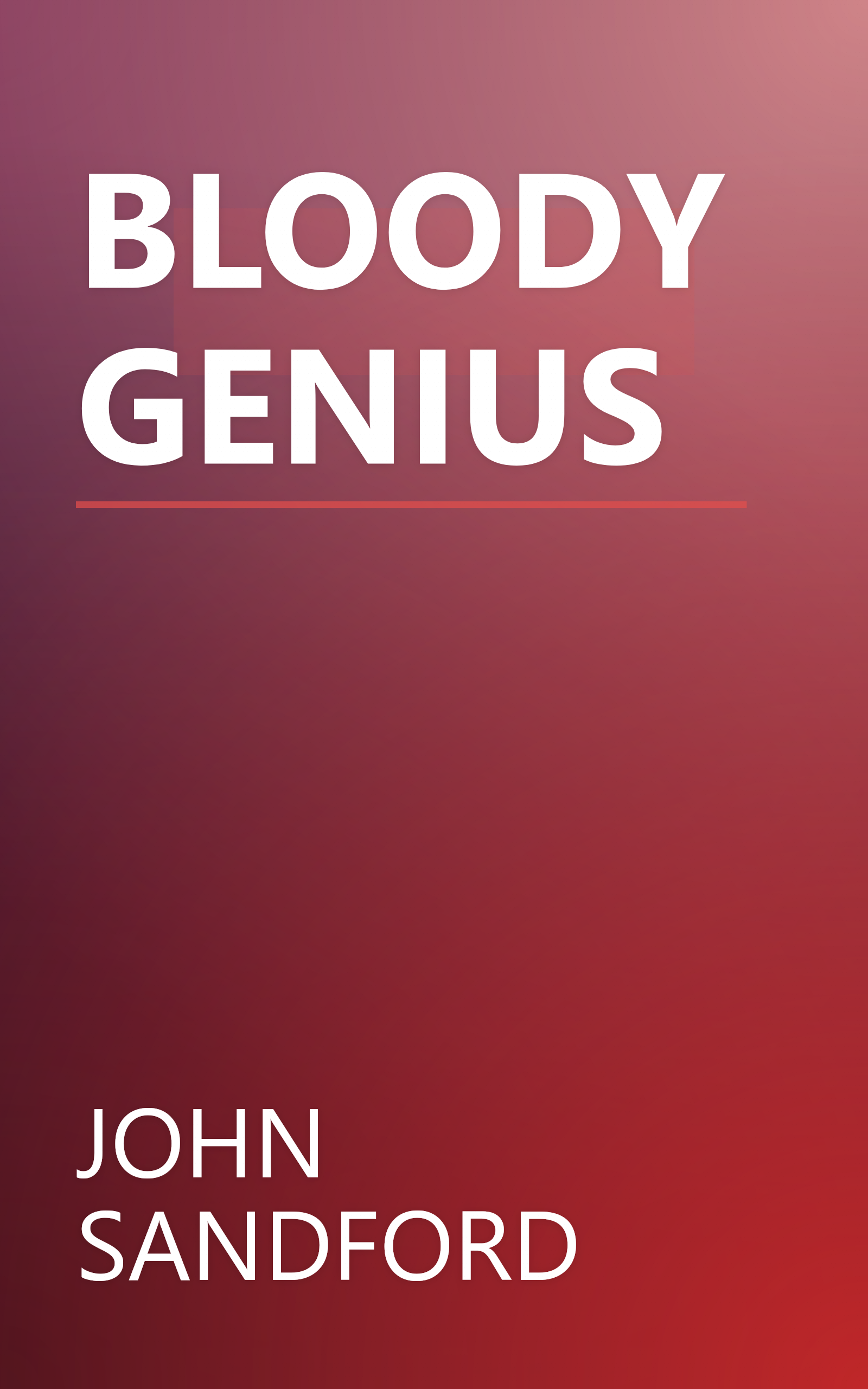 BLOODY GENIUS book cover