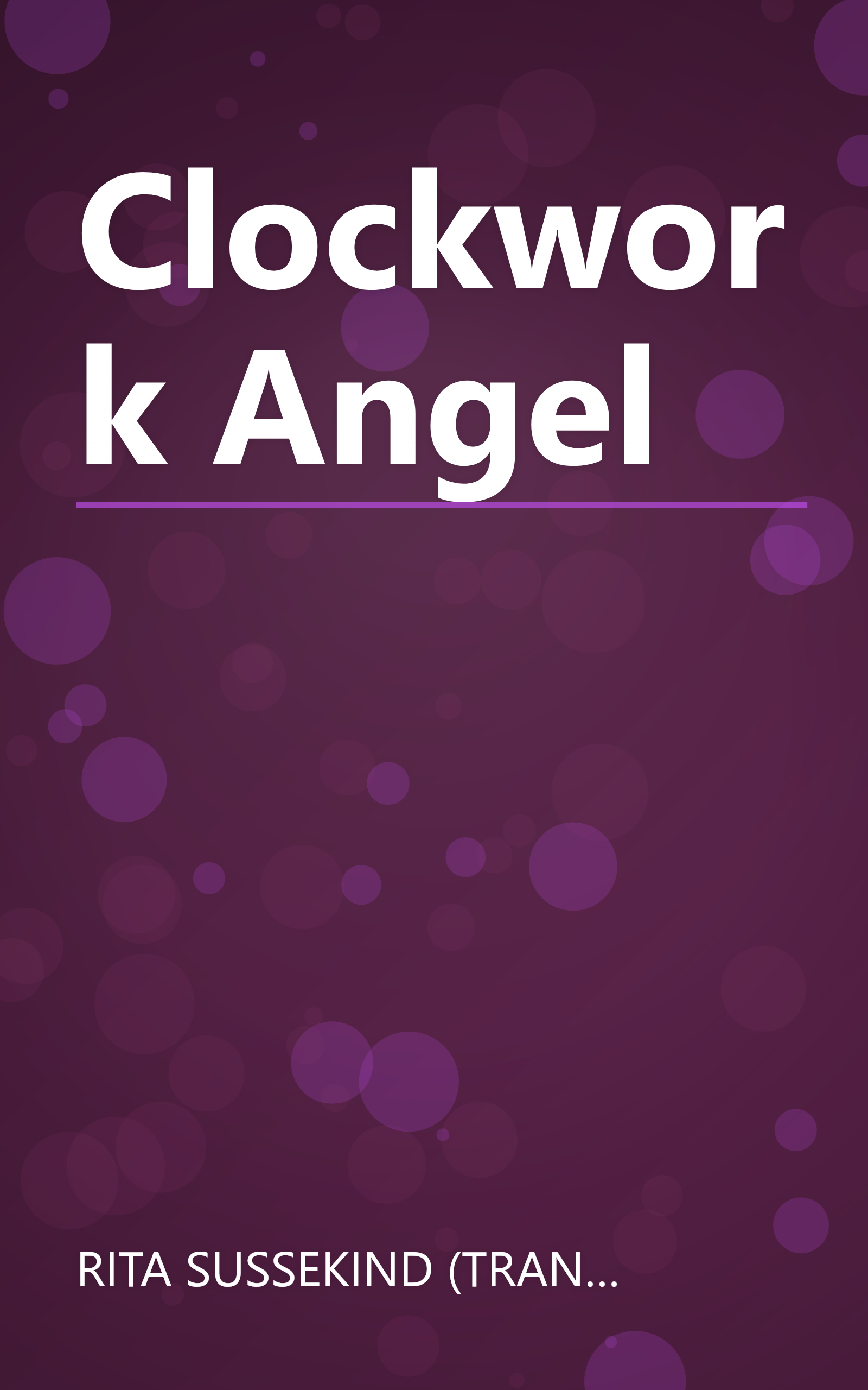 Clockwork Angel book cover
